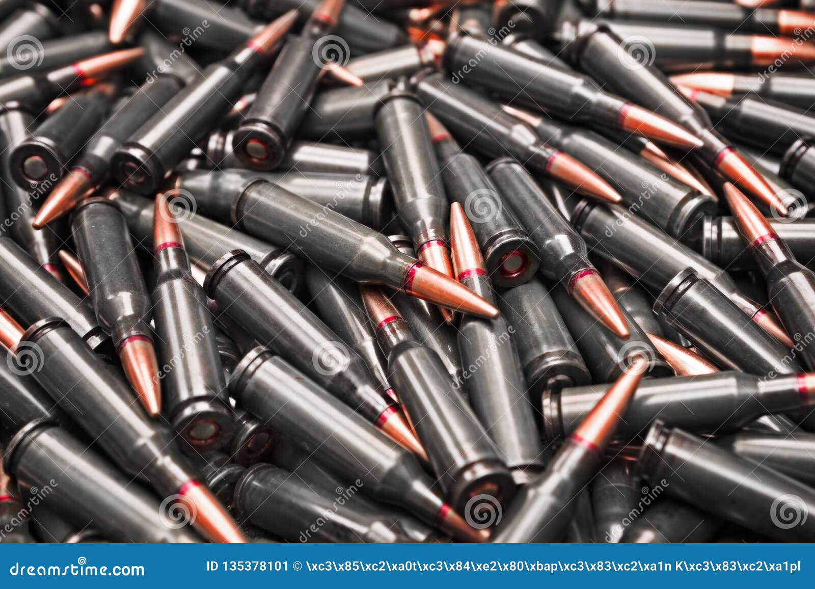Black ammo stock image. Image of heap, ballistic, conflict - 135378101