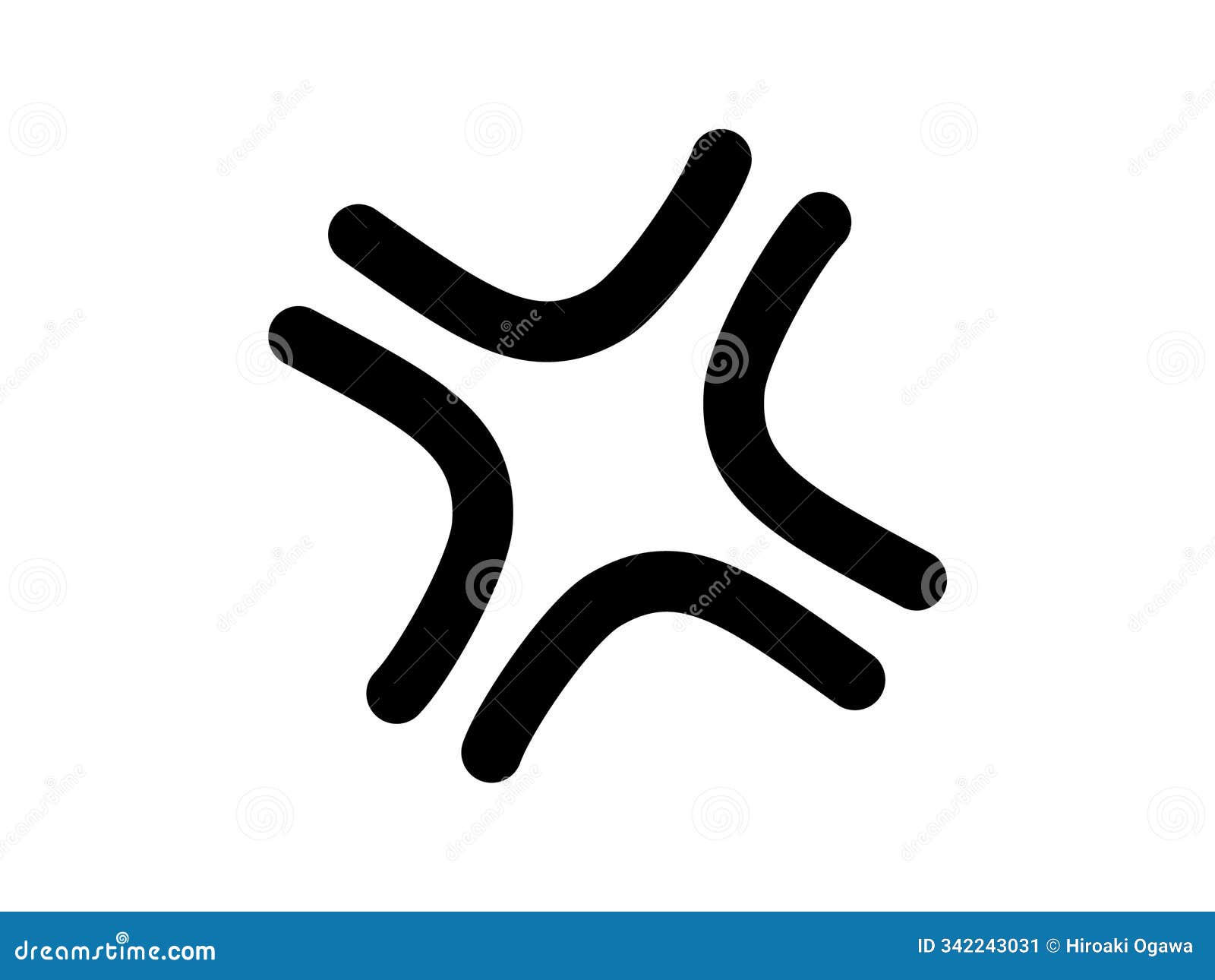 Black anger mark icon stock illustration. Illustration of emotion ...