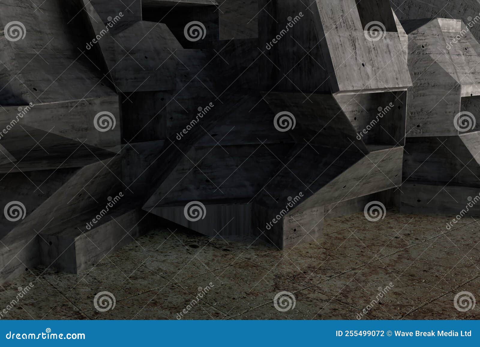 Black angular design stock illustration. Illustration of digital ...