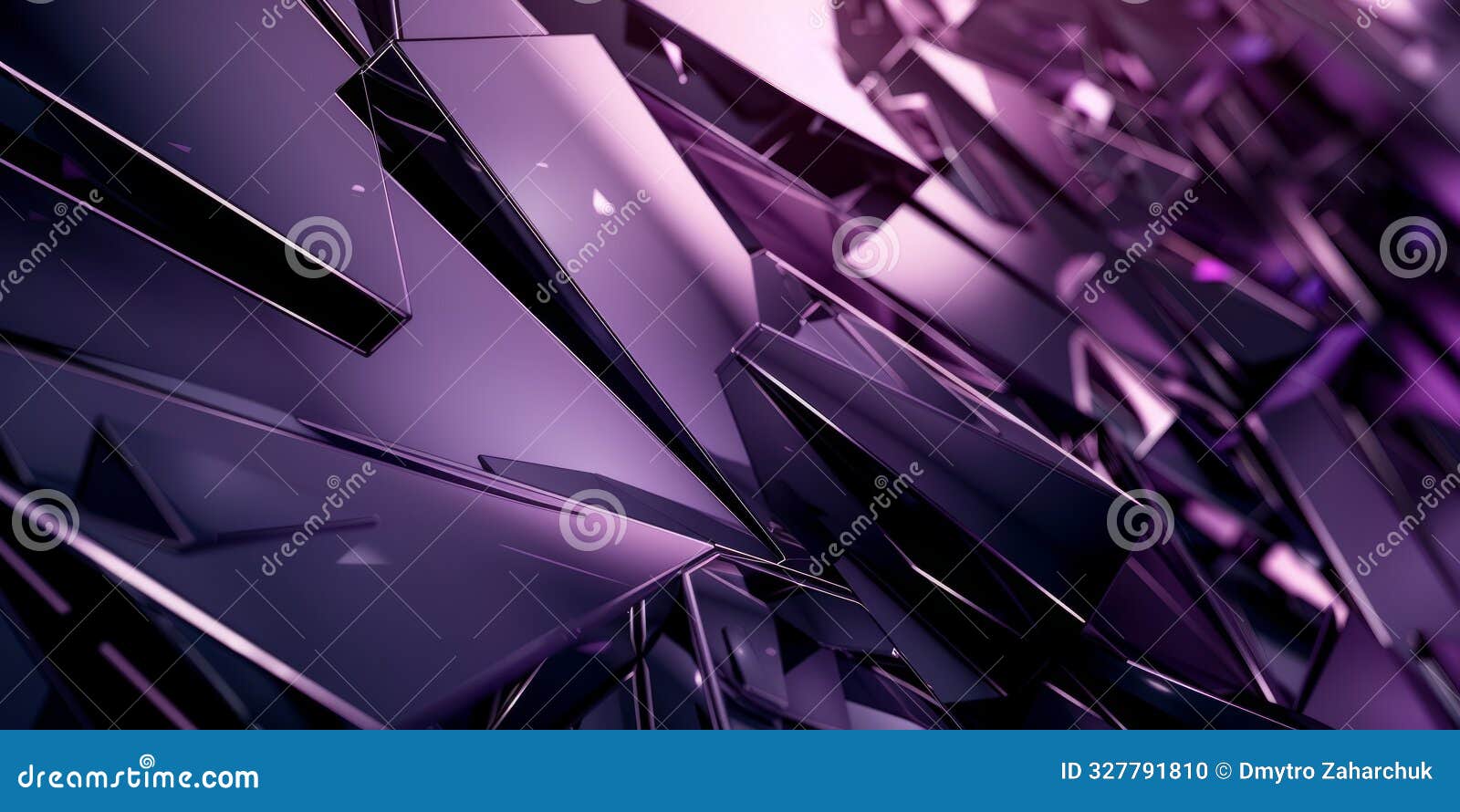 Black Angular Shapes and Lines, Dark Purple Gradient Background and ...