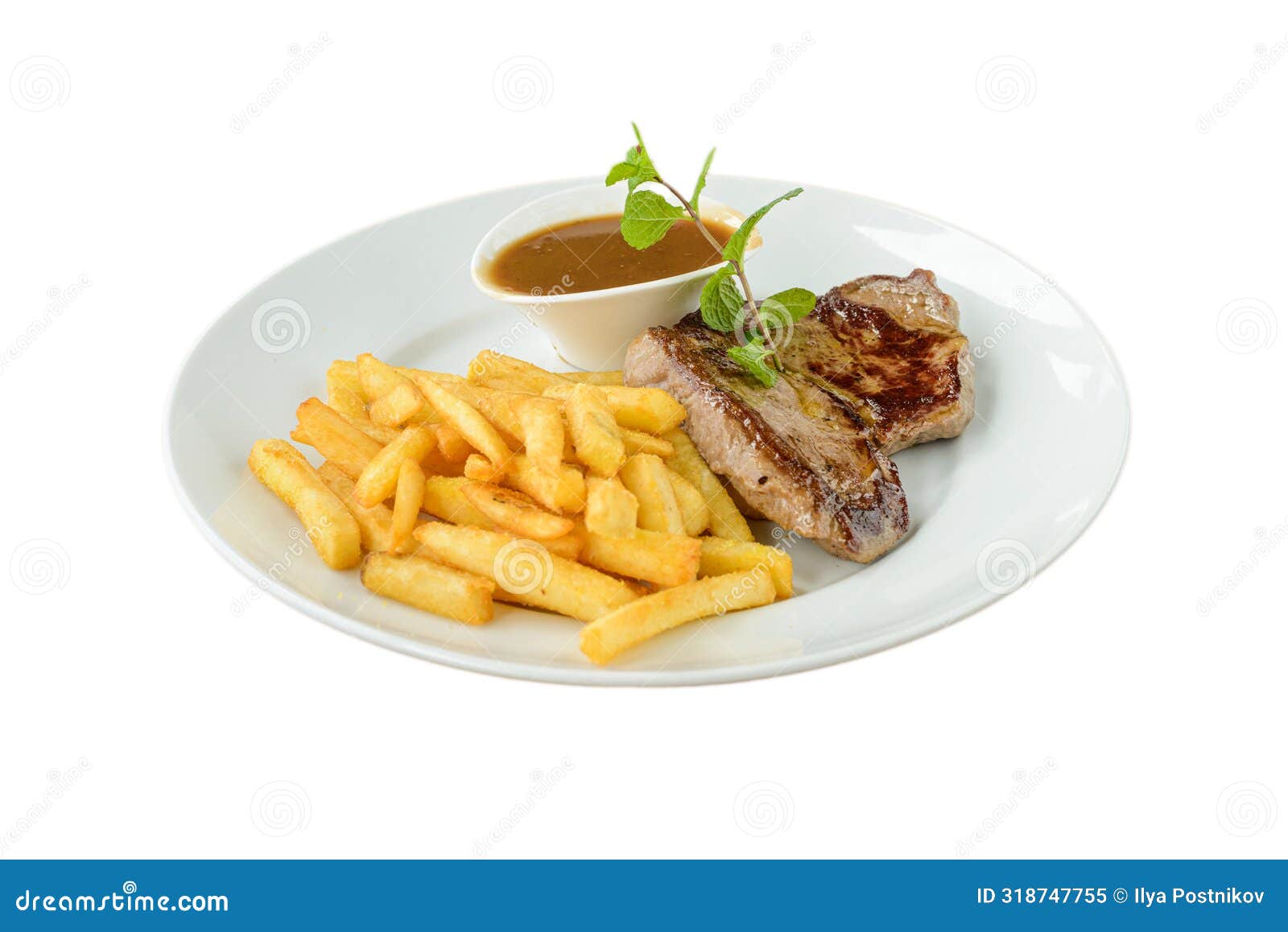 Black Angus Rump with Chips Stock Image - Image of chief, roast: 318747755