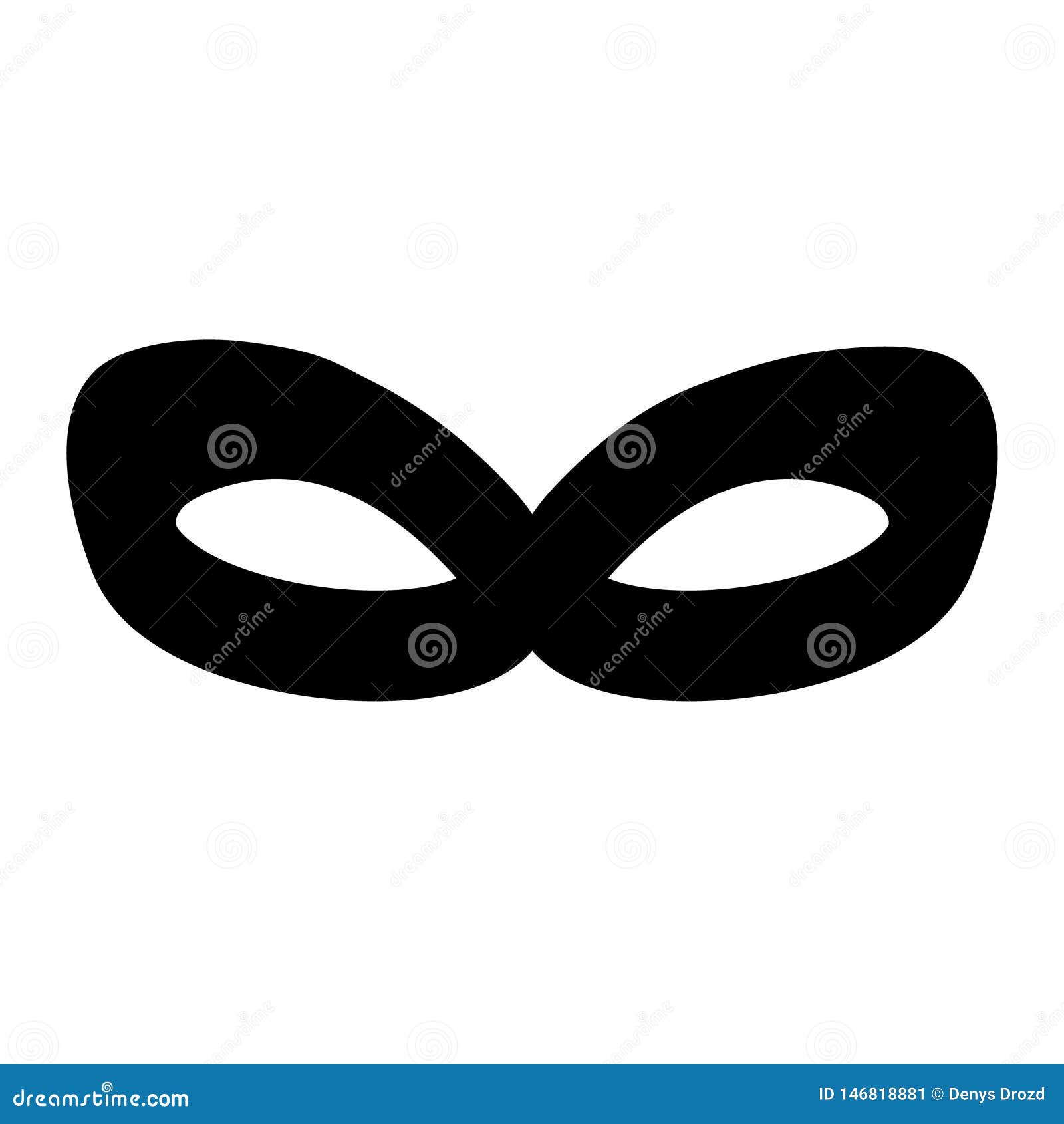 Black Anonymous Mask Vector Icon Illustration Stock Vector ...