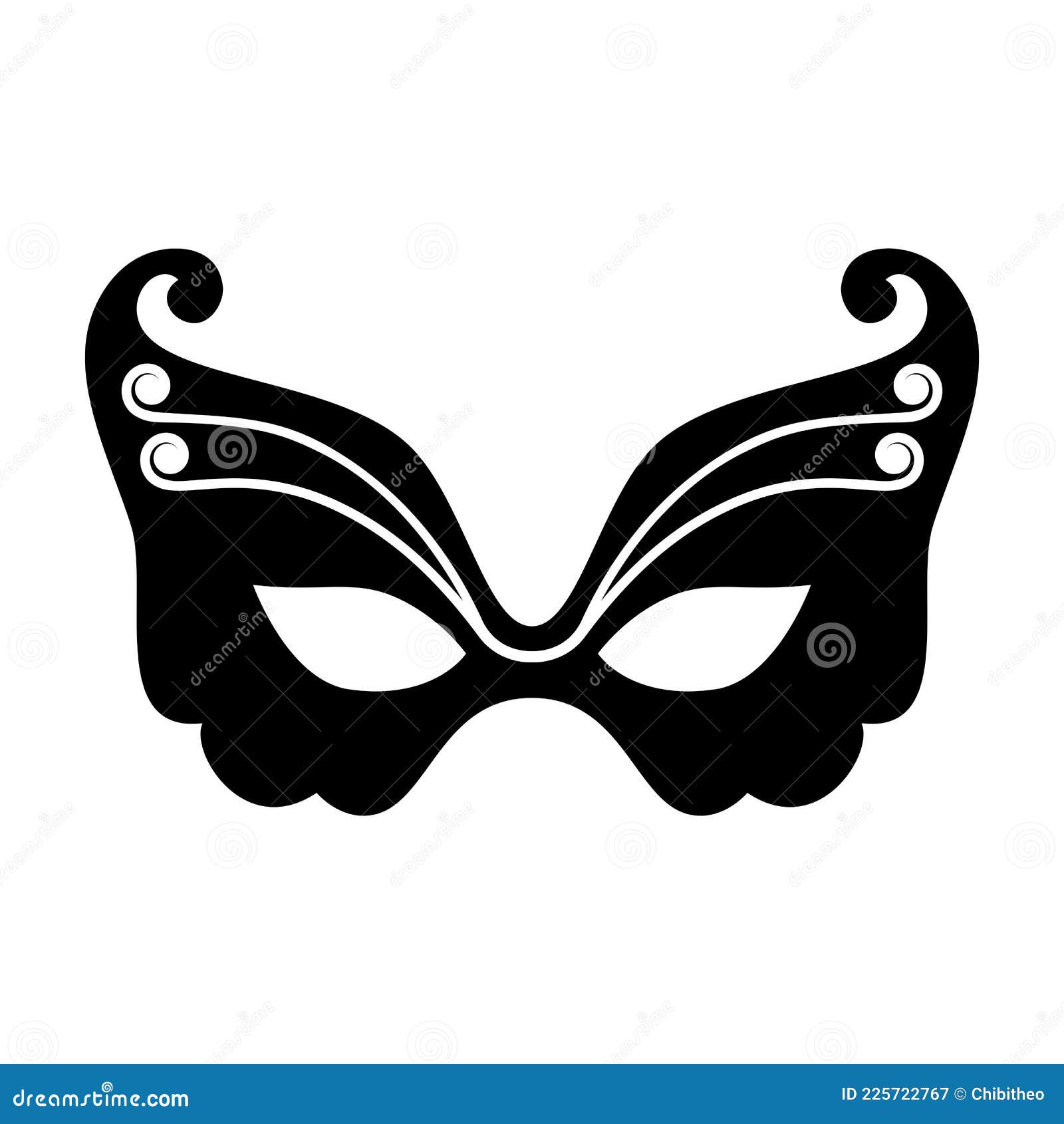 Black Anonymous Mask Icon on White Background Stock Vector ...