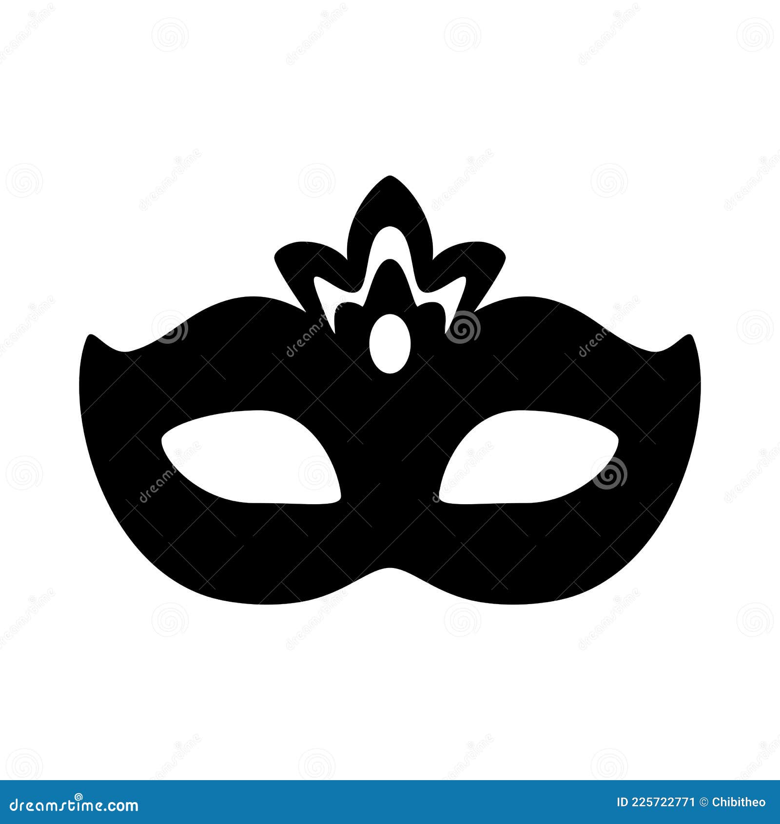 Black Anonymous Mask Vector Icon on White Background Stock Vector ...