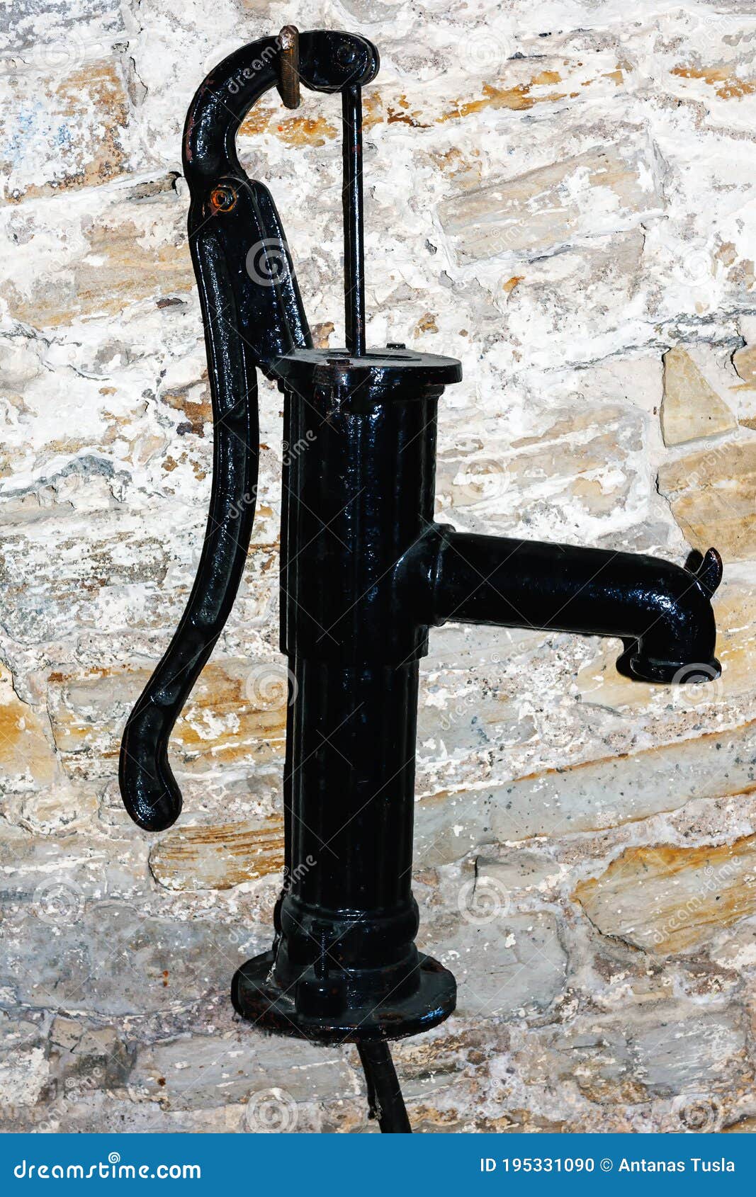 Ancient water pump stock photo. Image of ancient, pure - 195331090