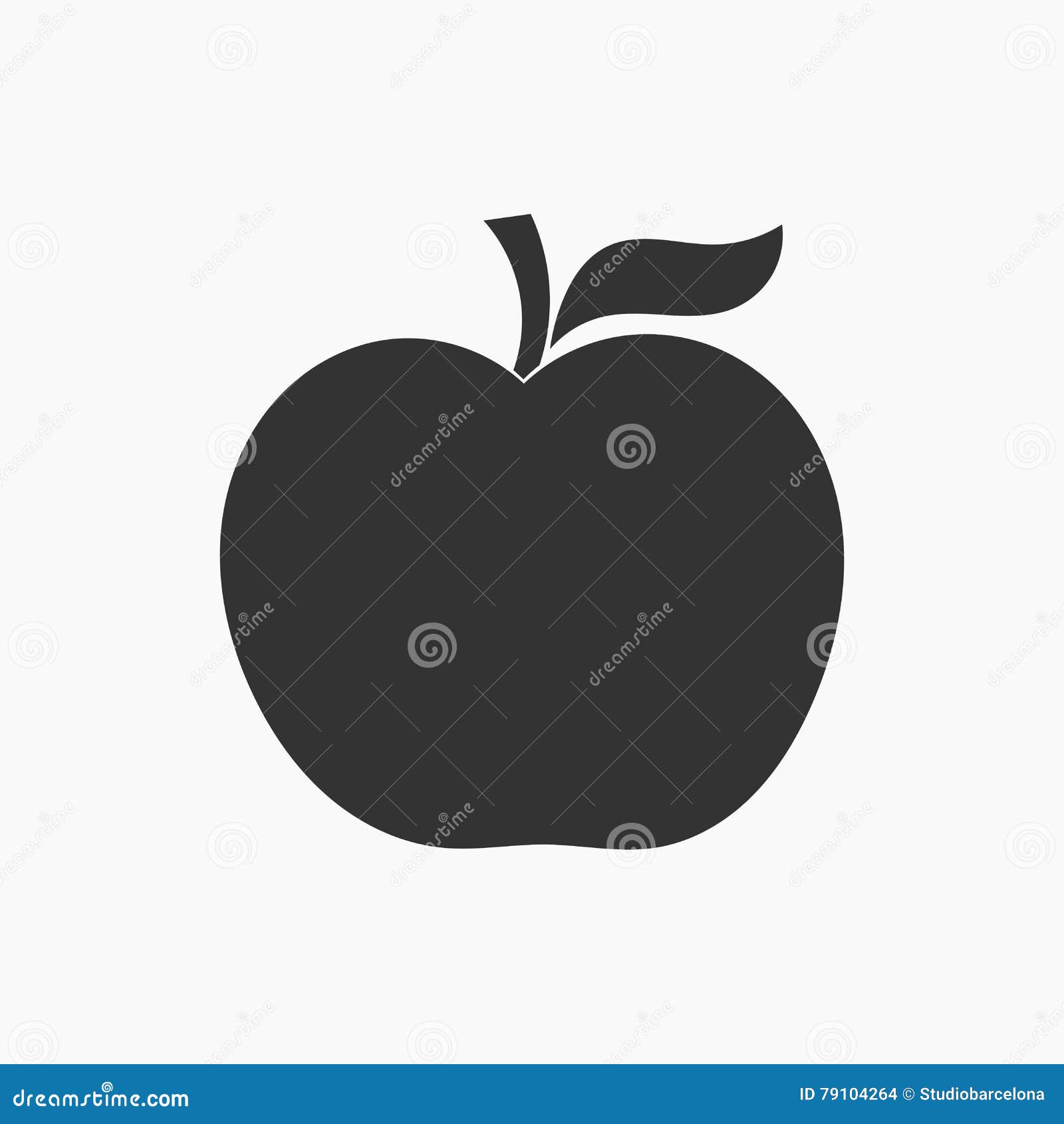 Black Apple shape vector stock vector. Illustration of black - 79104264