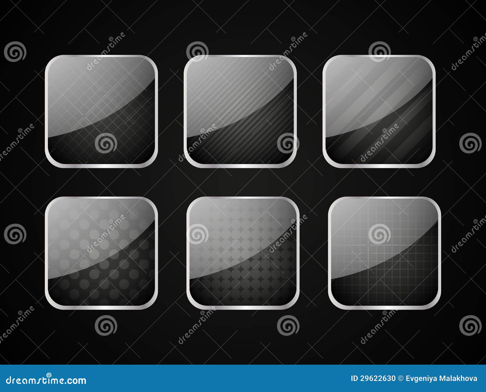 Black apps icons set stock vector. Illustration of business - 29622630