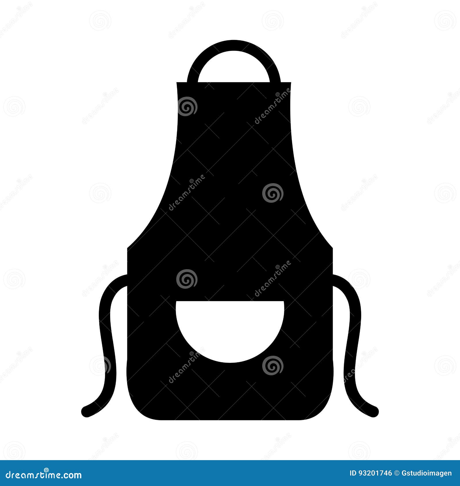 Black apron graphic design stock vector. Illustration of clothes - 93201746