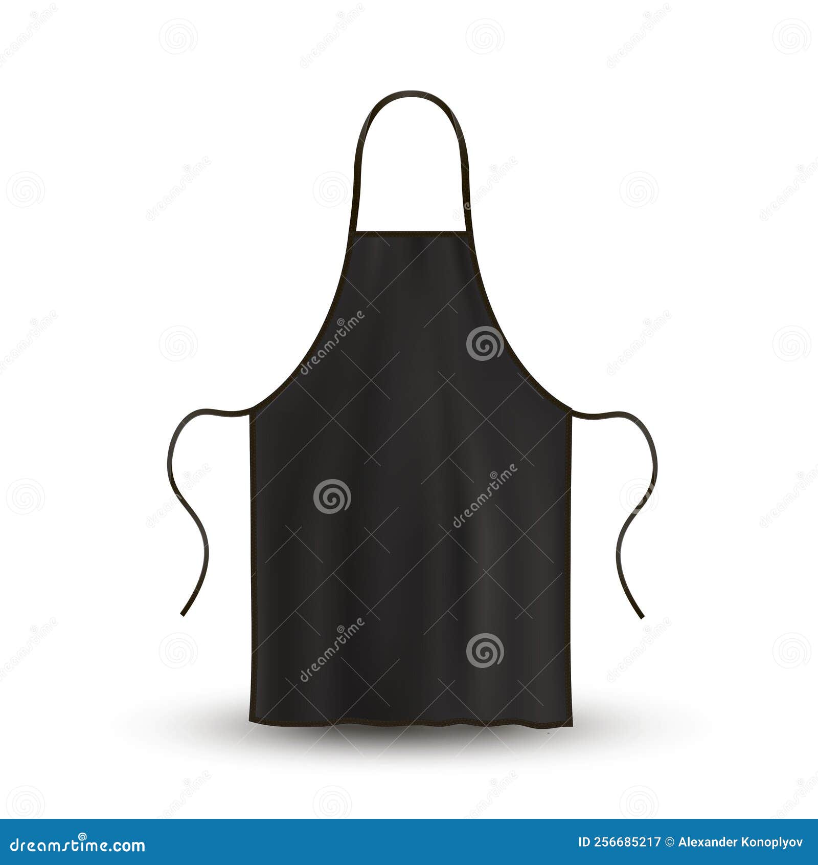 Black Apron Kitchen Restaurant Service Chef Uniform Protective Clothes ...