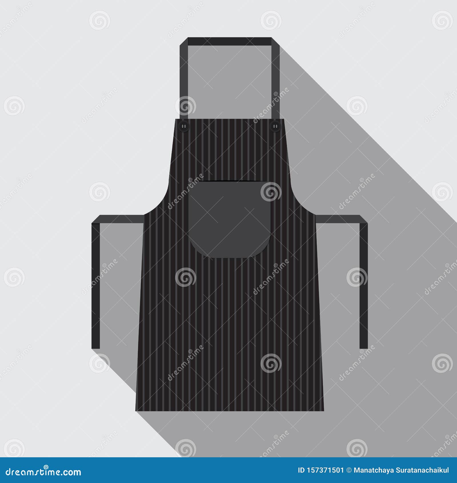 Black apron icon. stock illustration. Illustration of chef - 157371501