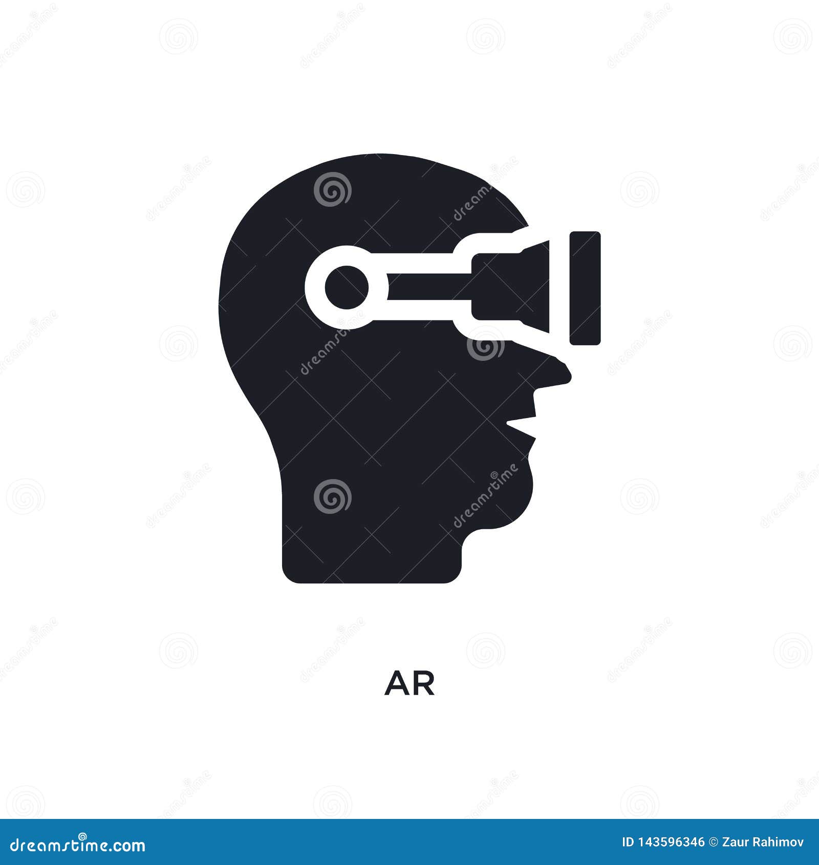 Black Ar Isolated Vector Icon. Simple Element Illustration from ...
