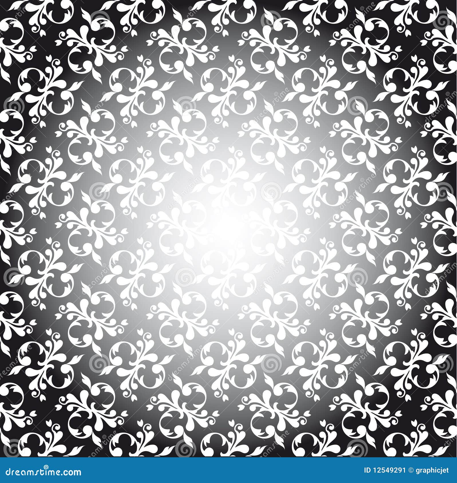BLACK ARABESQUE stock vector. Illustration of black, white - 12549291