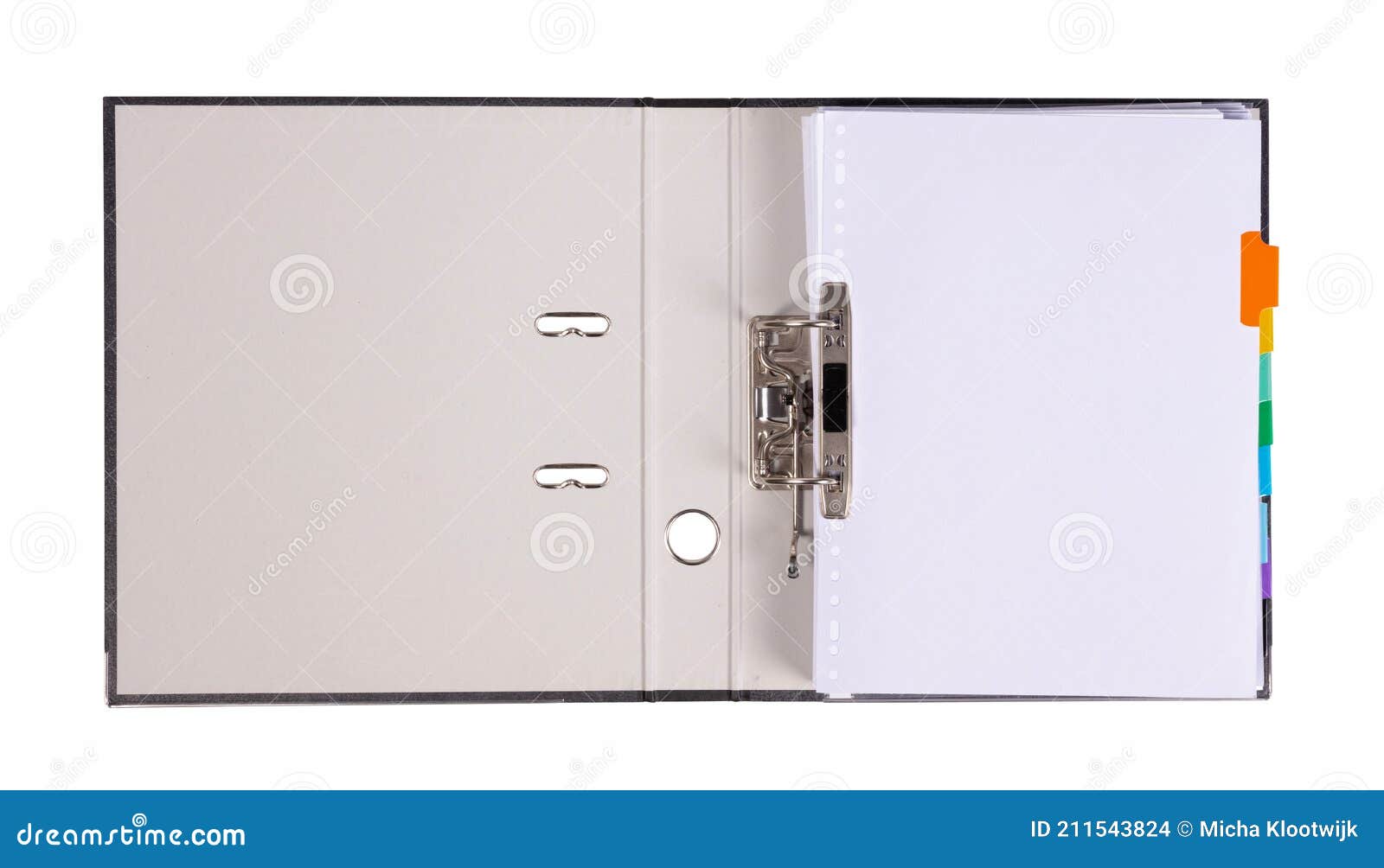 Black Archive Business Folder Stock Photo - Image of folder, white ...