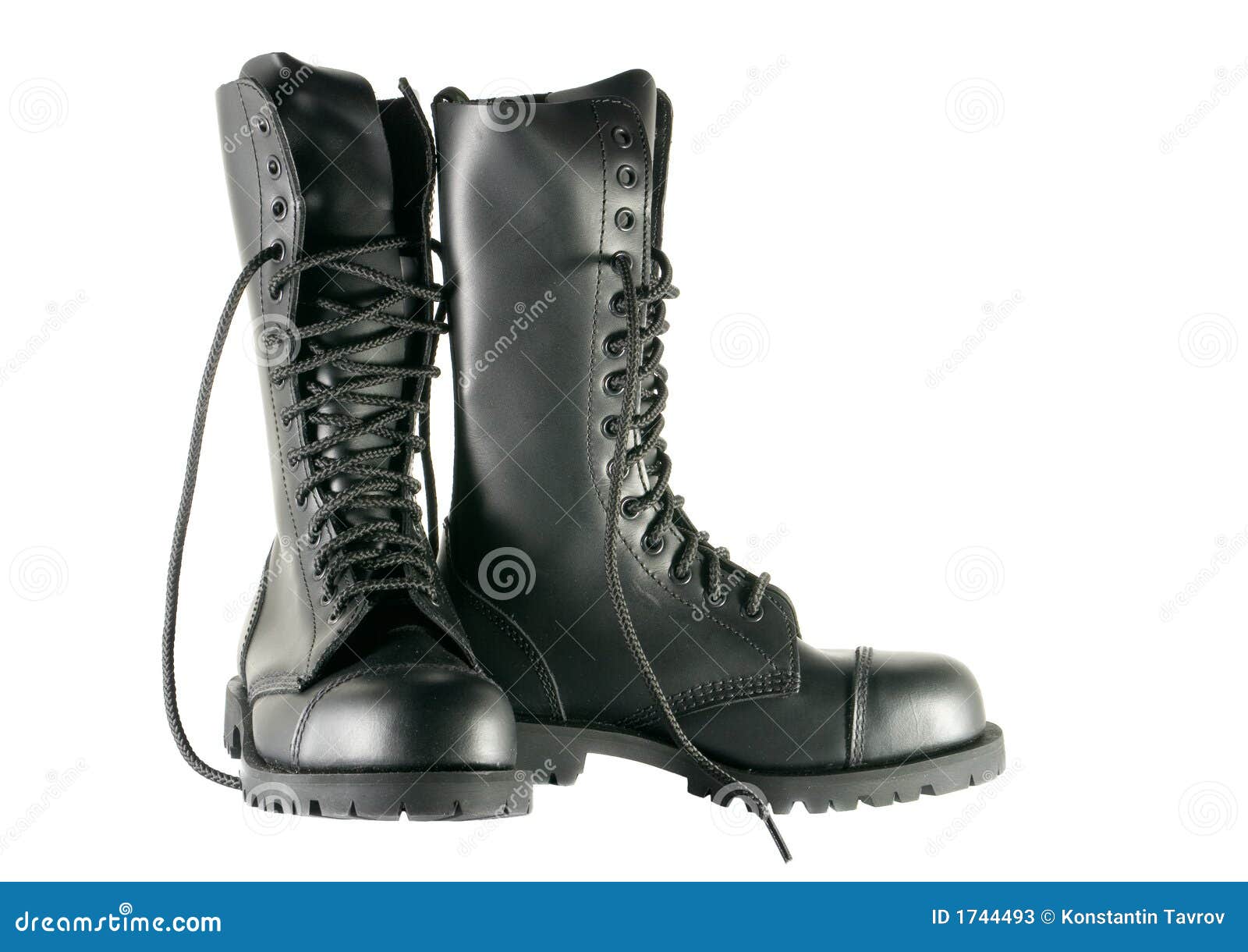 Black army shoes stock image. Image of boot, beauty, black - 1744493