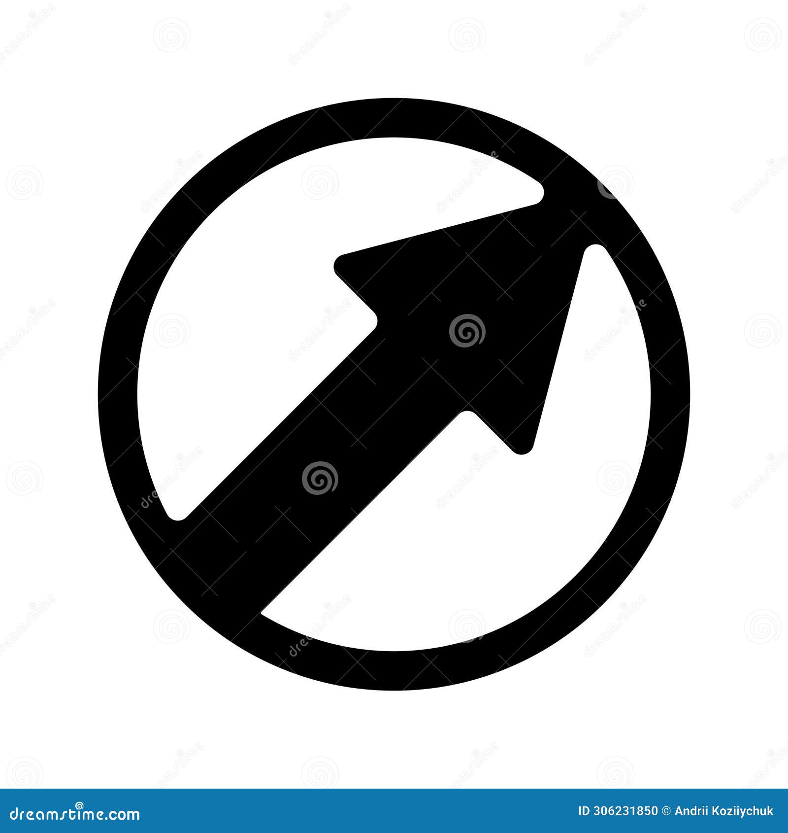 Black Arrow in a Circle Vector Icon. Up Arrow Vector. Circle with Arrow ...