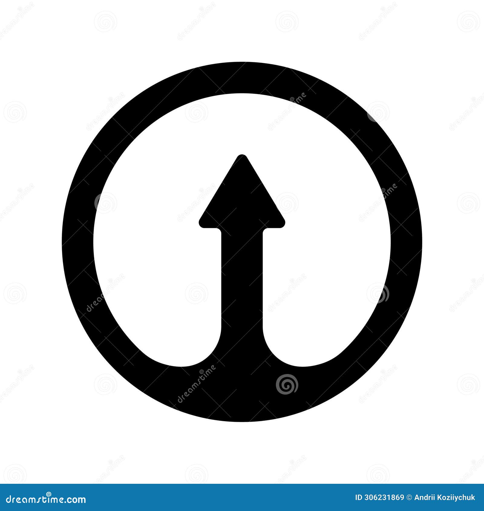 Black Arrow in a Circle Vector Icon. Up Arrow Vector. Circle with Arrow ...