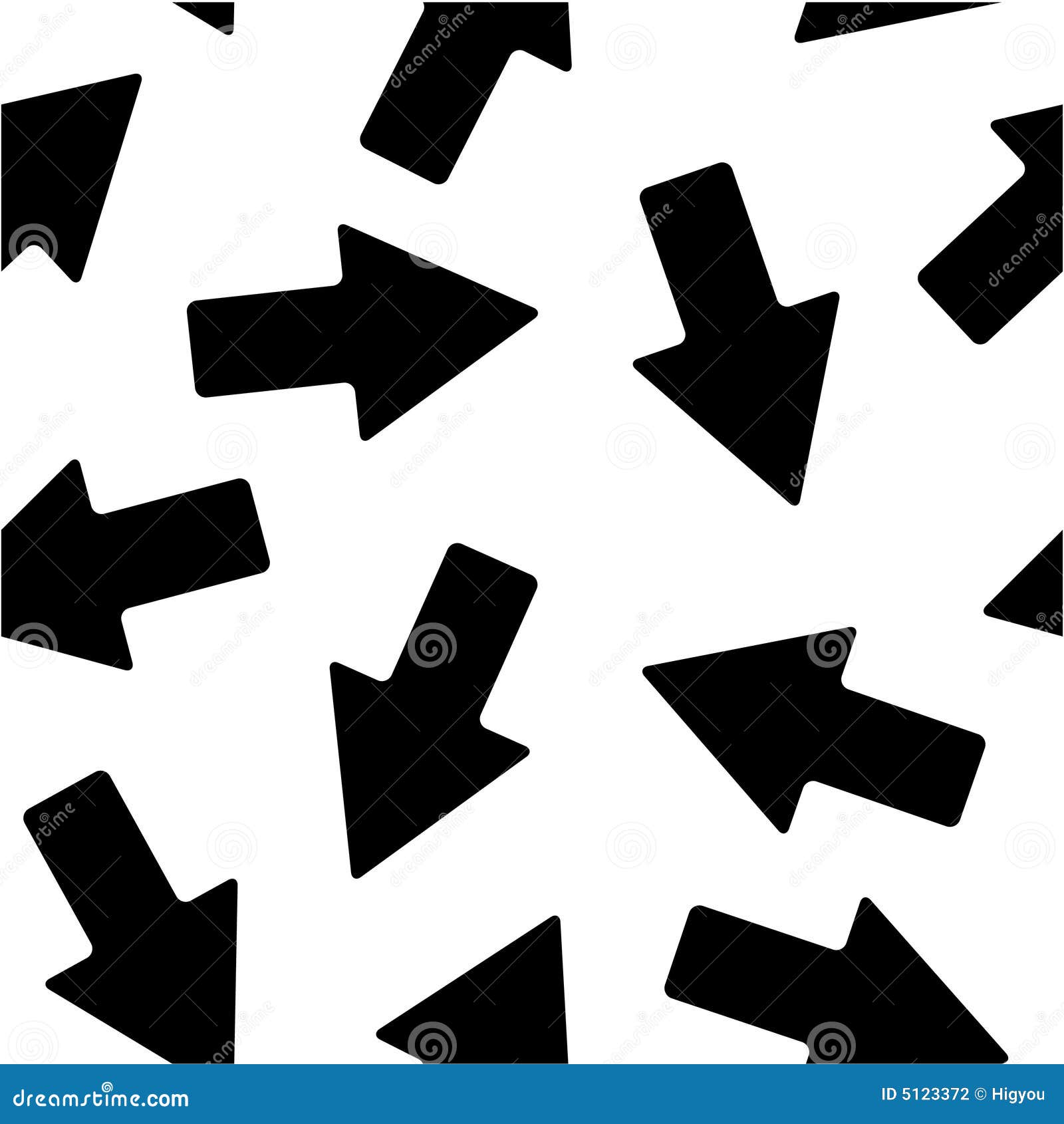 Black Arrow Pattern stock vector. Illustration of wallpaper - 5123372