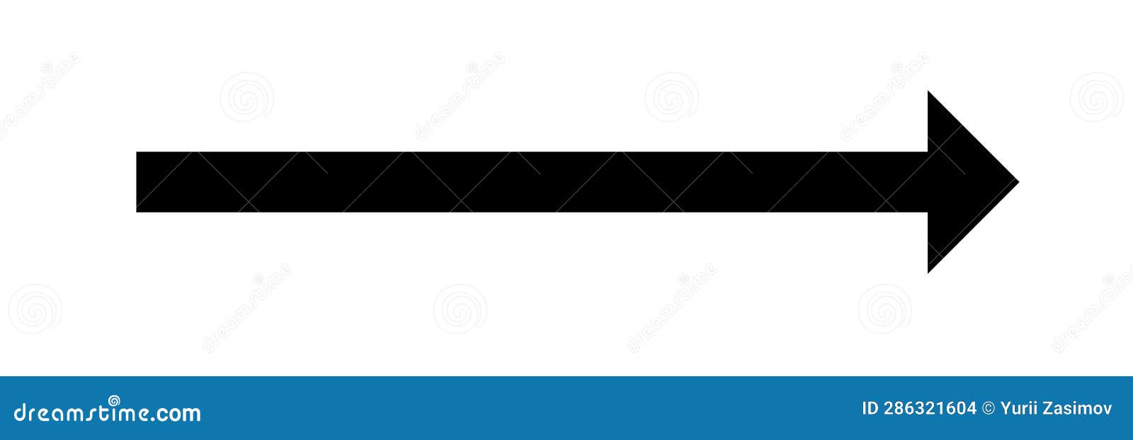 Black Arrow Pointing Right. Arrow Shape Element Stock Vector ...