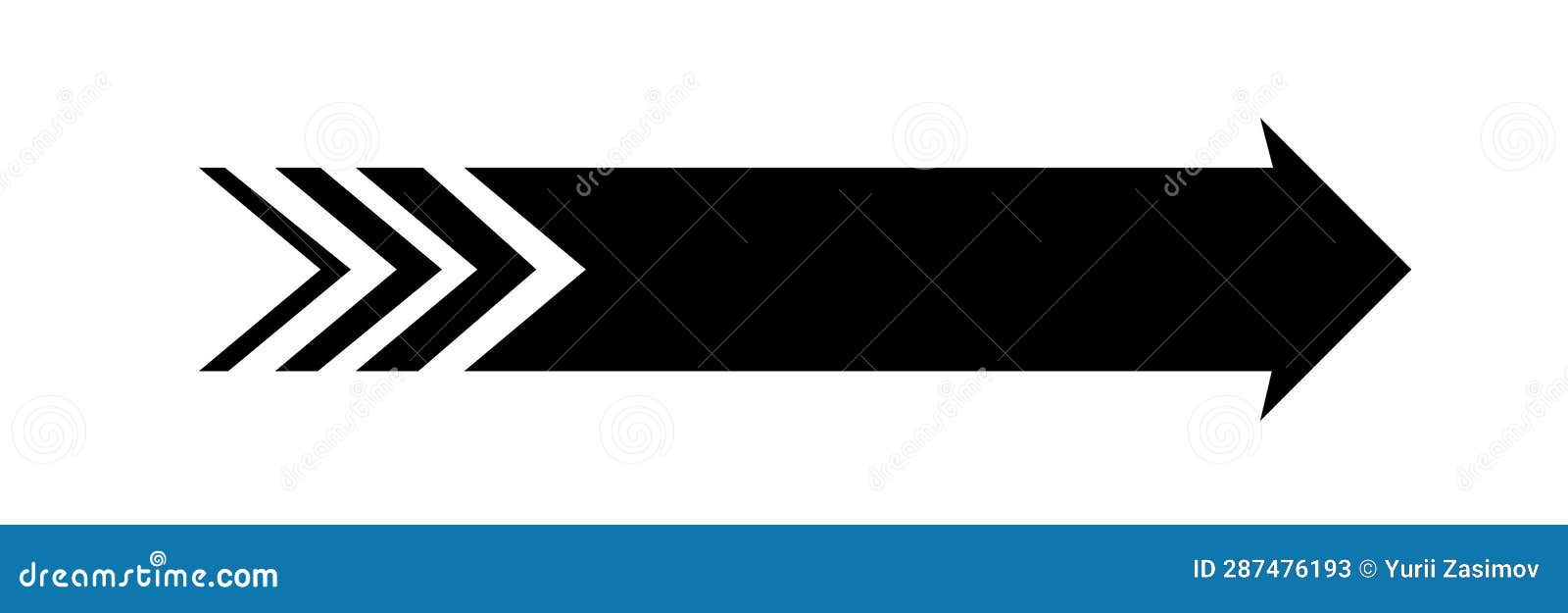 Black Arrow Pointing Right. Arrow Shape Element Stock Vector ...