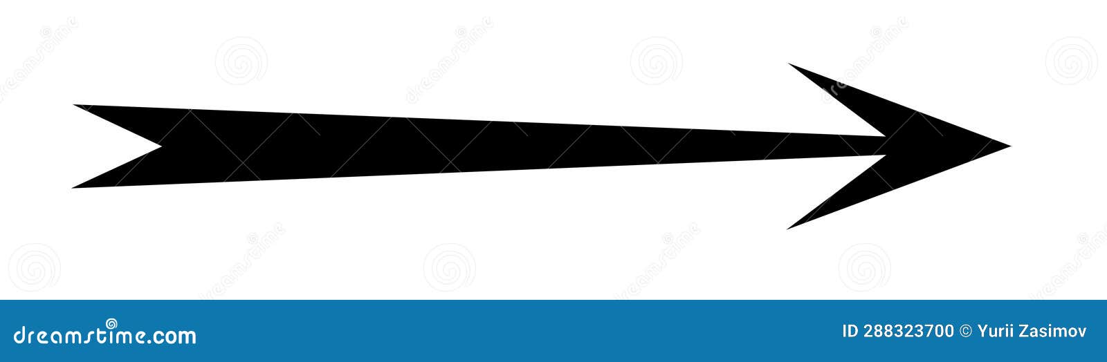 Black Arrow Pointing Right. Arrow Shape Element Stock Vector ...