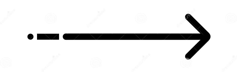 Black Arrow Pointing Right. Arrow Shape Element Stock Vector ...