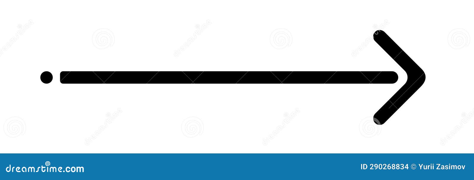 Black Arrow Pointing Right. Arrow Shape Element Stock Vector ...