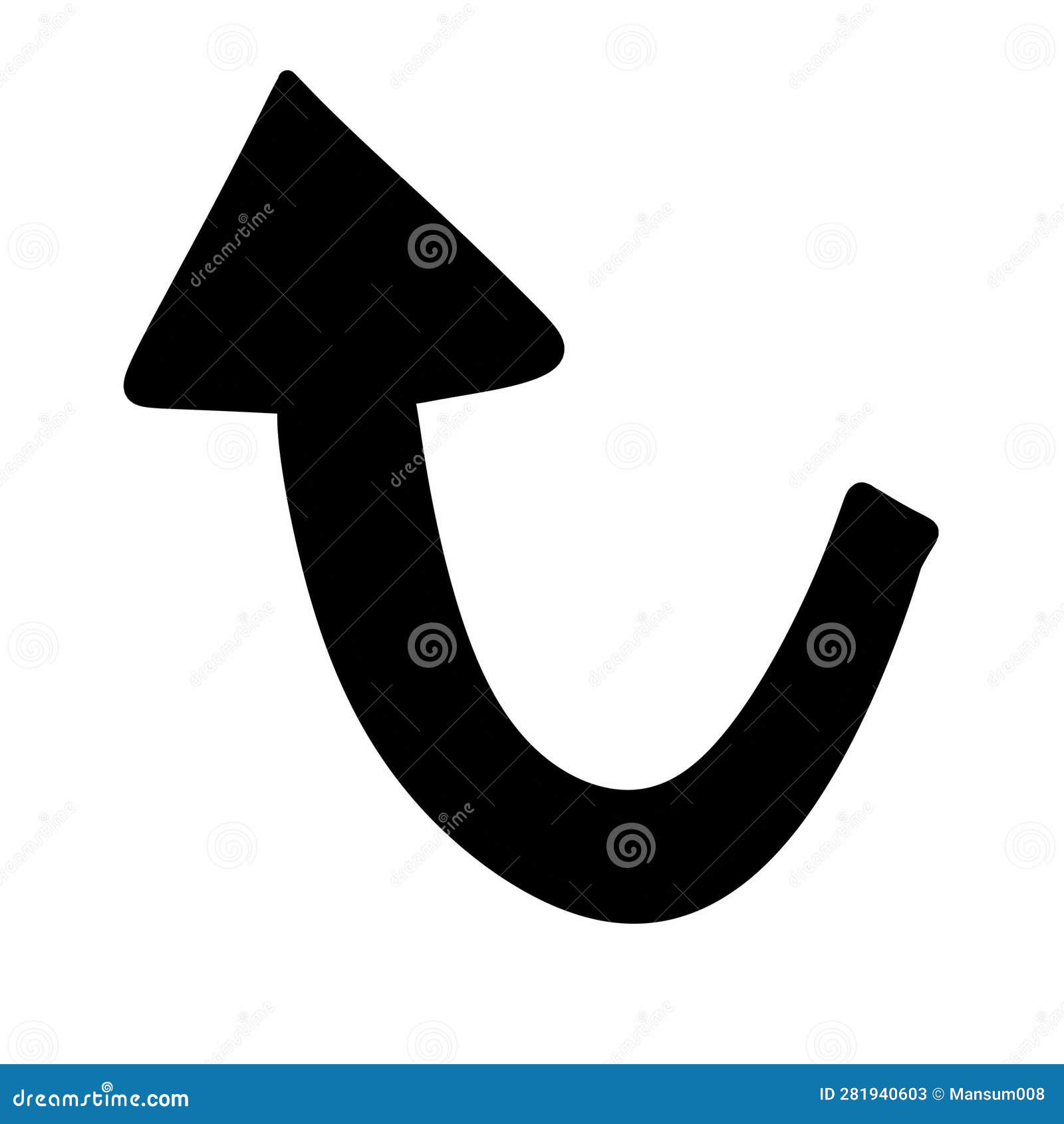 Black arrow up flat icon stock illustration. Illustration of progress - 281940603