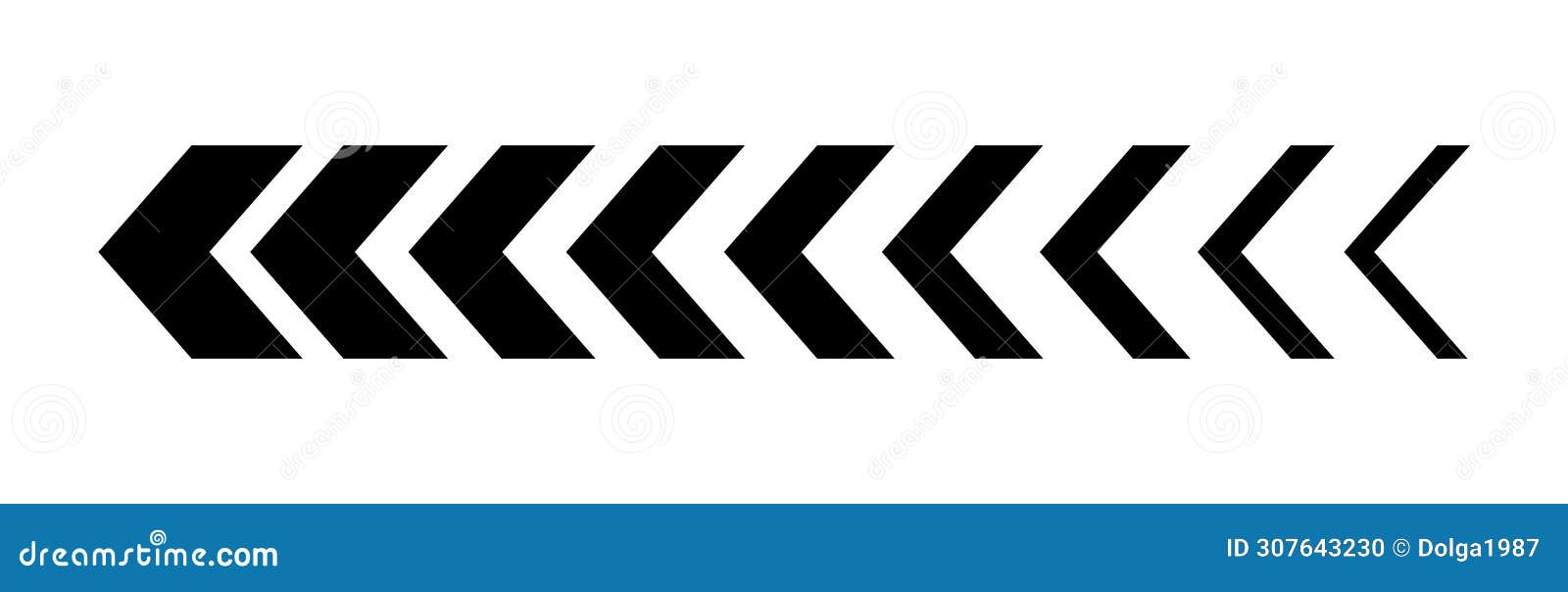 Black Arrows on a White Background Indicate the Direction of Movement ...