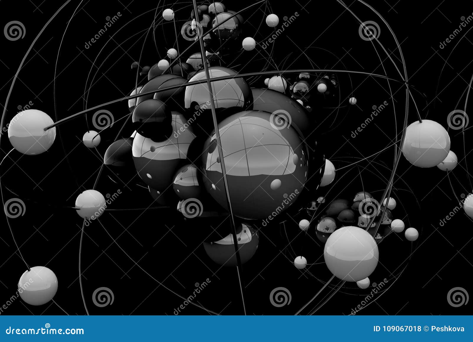 Black Atom Symbol Vector Design Royalty-Free Stock Photography ...