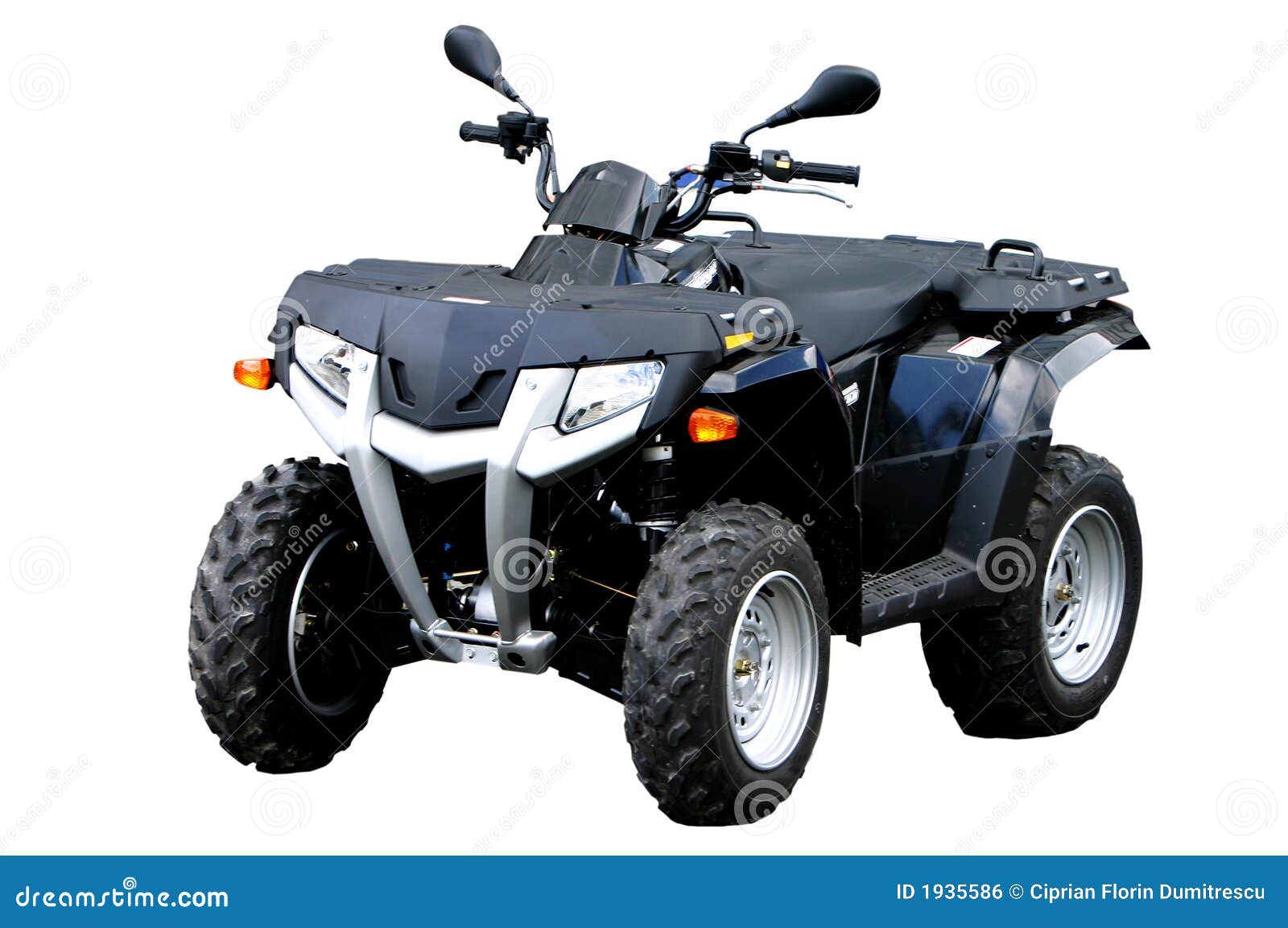 Black ATV stock photo. Image of motors, extreme, modern - 1935586