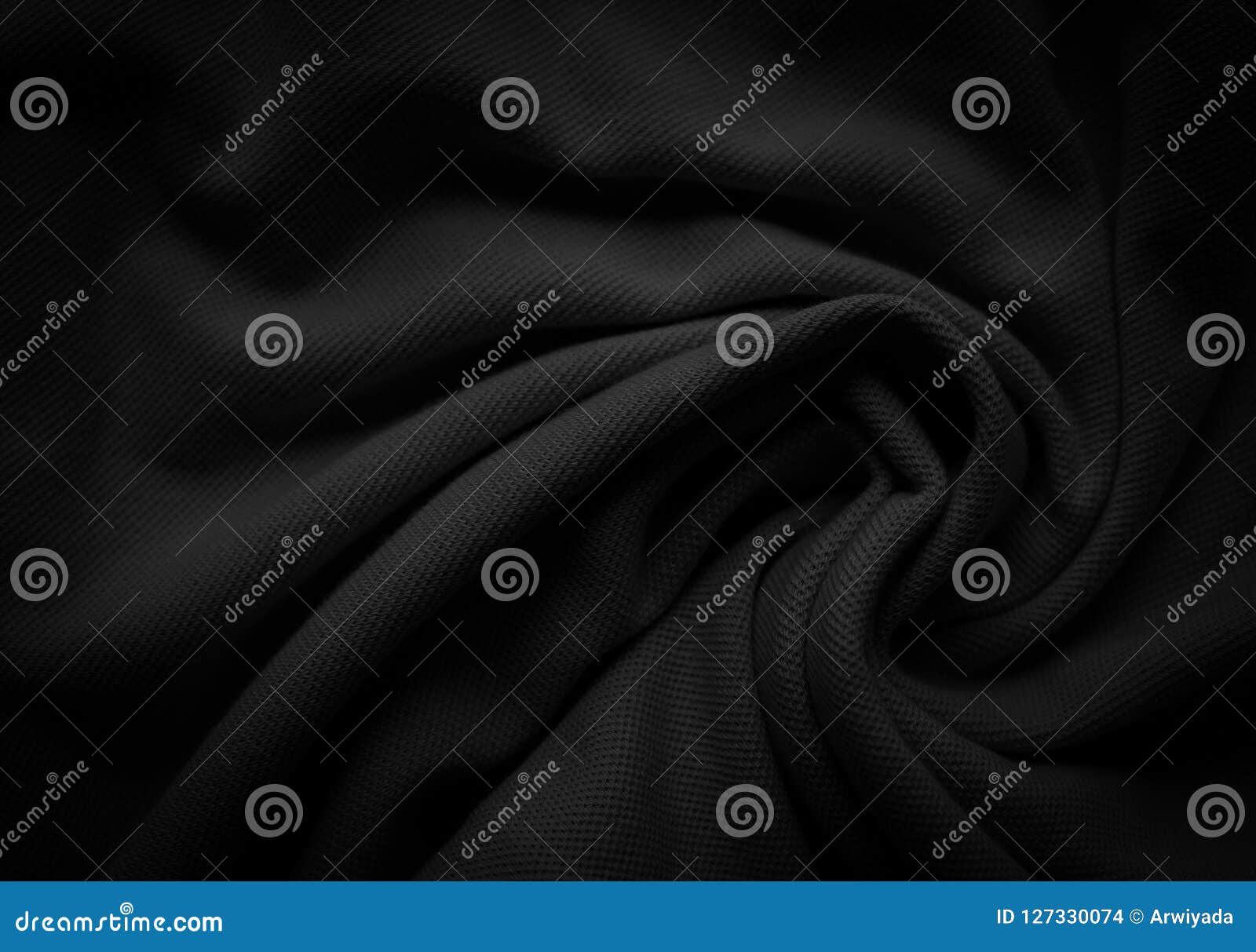 Black Background Abstract Cloth Texture Luxury Silk Dark Fabric. Stock ...