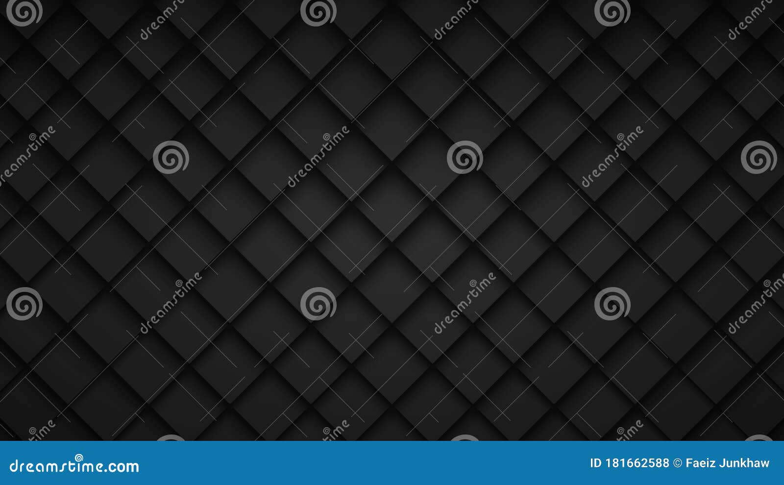 Black Background, Abstract Geometric Square Design on Texture Wall ...