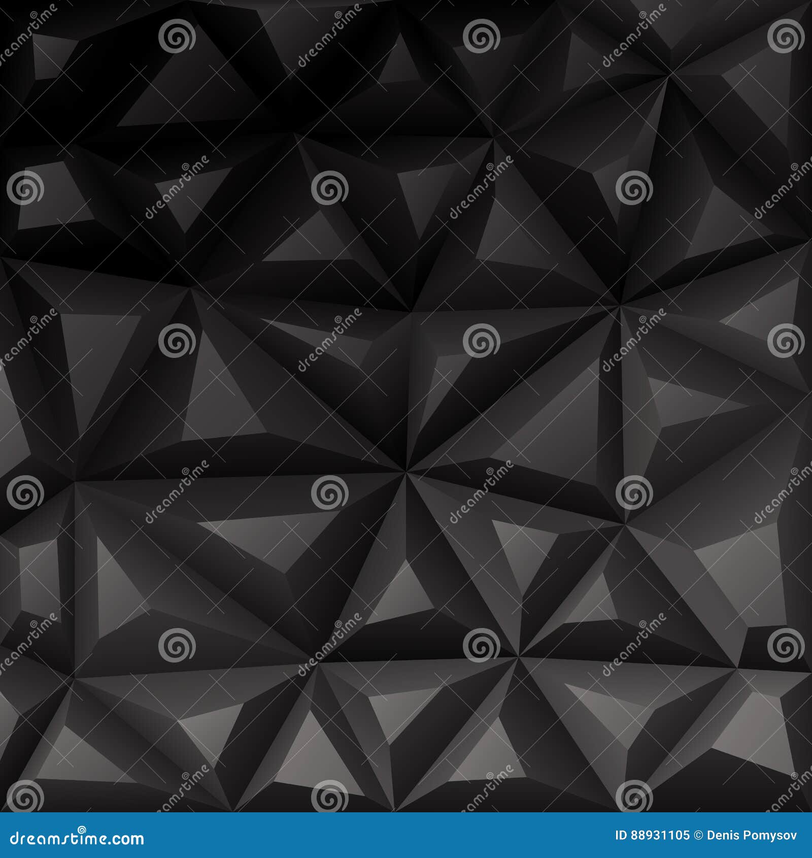 Black Background Abstract Polygon. Stock Illustration Stock Vector ...