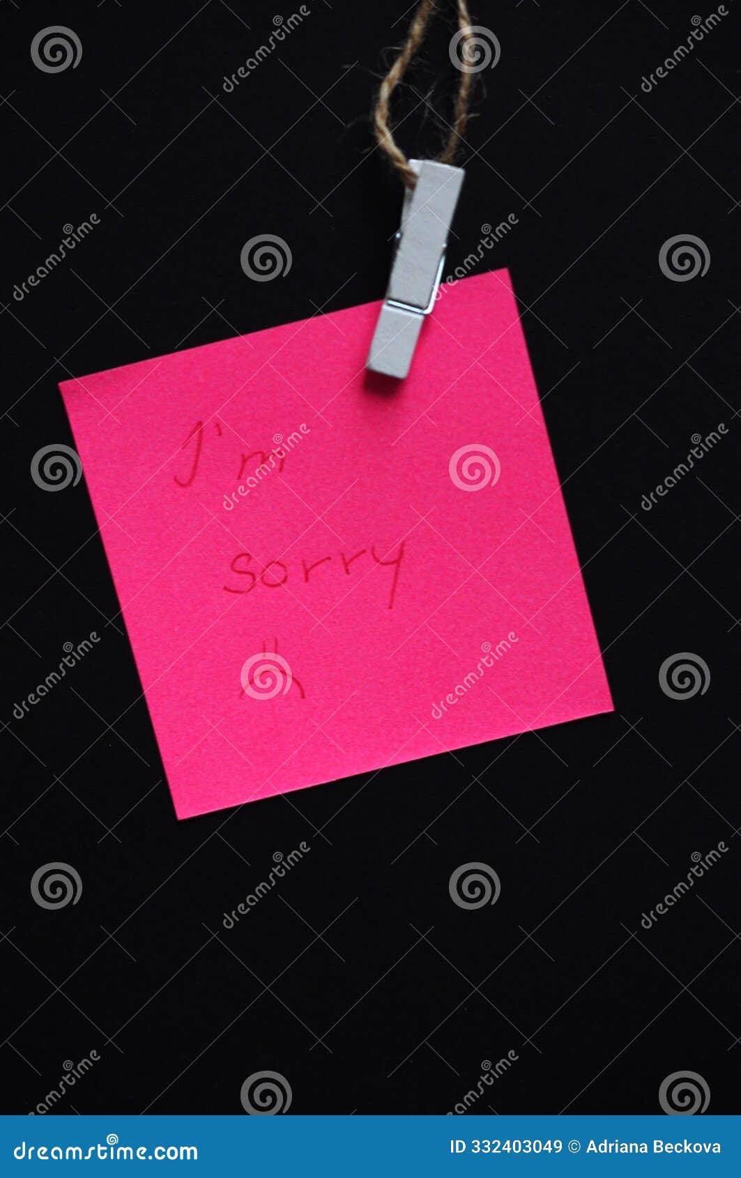 Black Background with Apologize Card Stock Illustration - Illustration ...