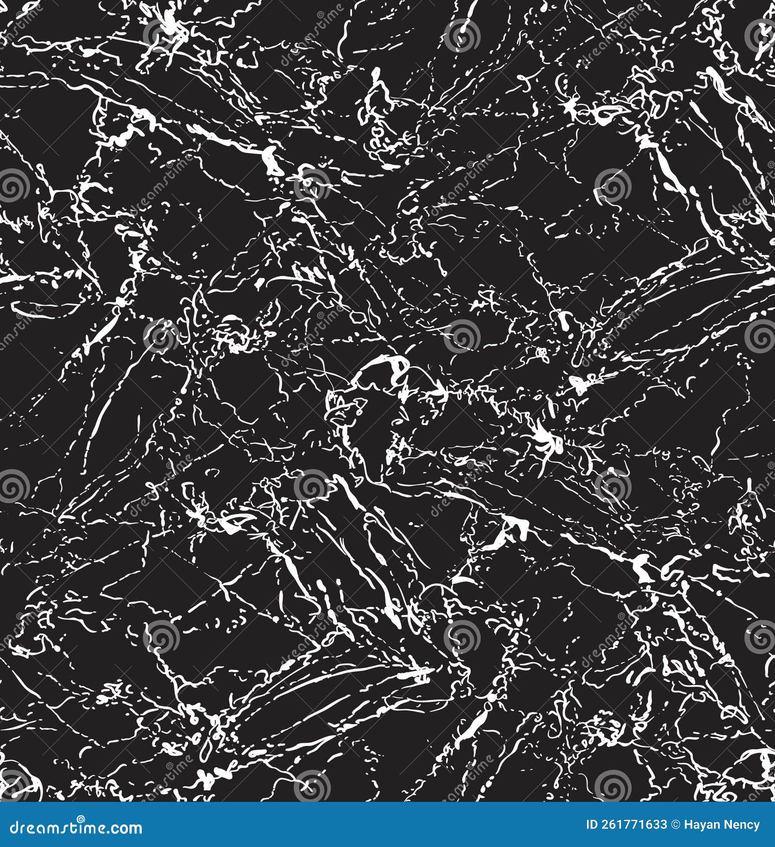 Seamless Batik Textures Pattern on Black Background Stock Vector ...