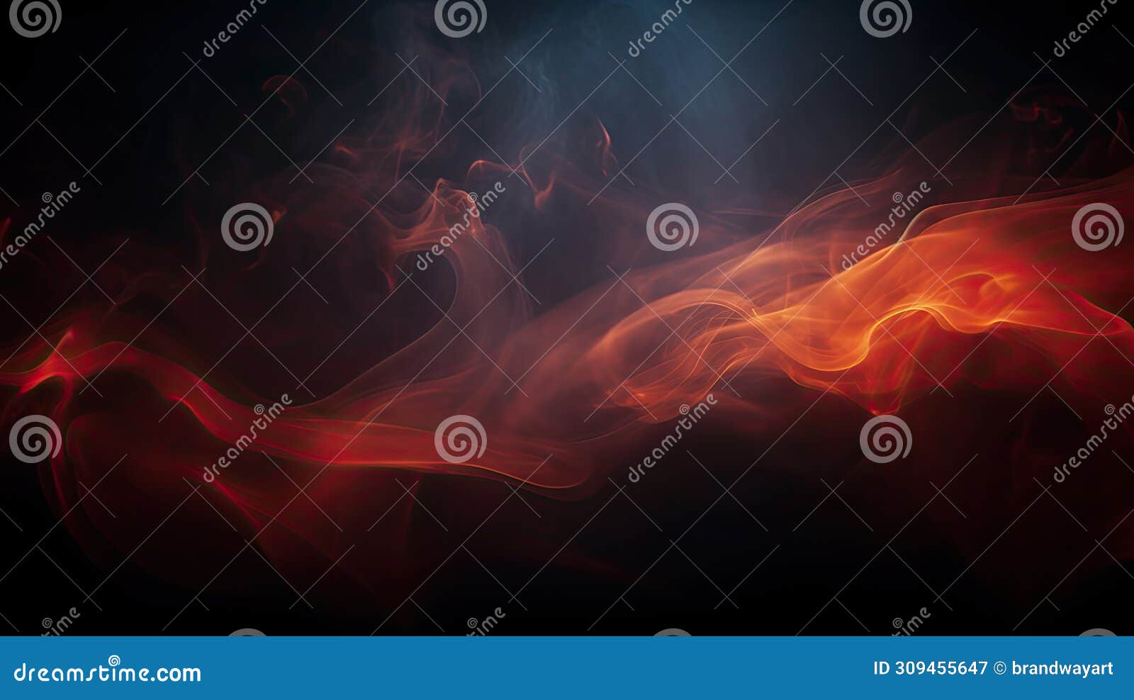 Red and Yellow Smoke on Black Background Stock Illustration ...