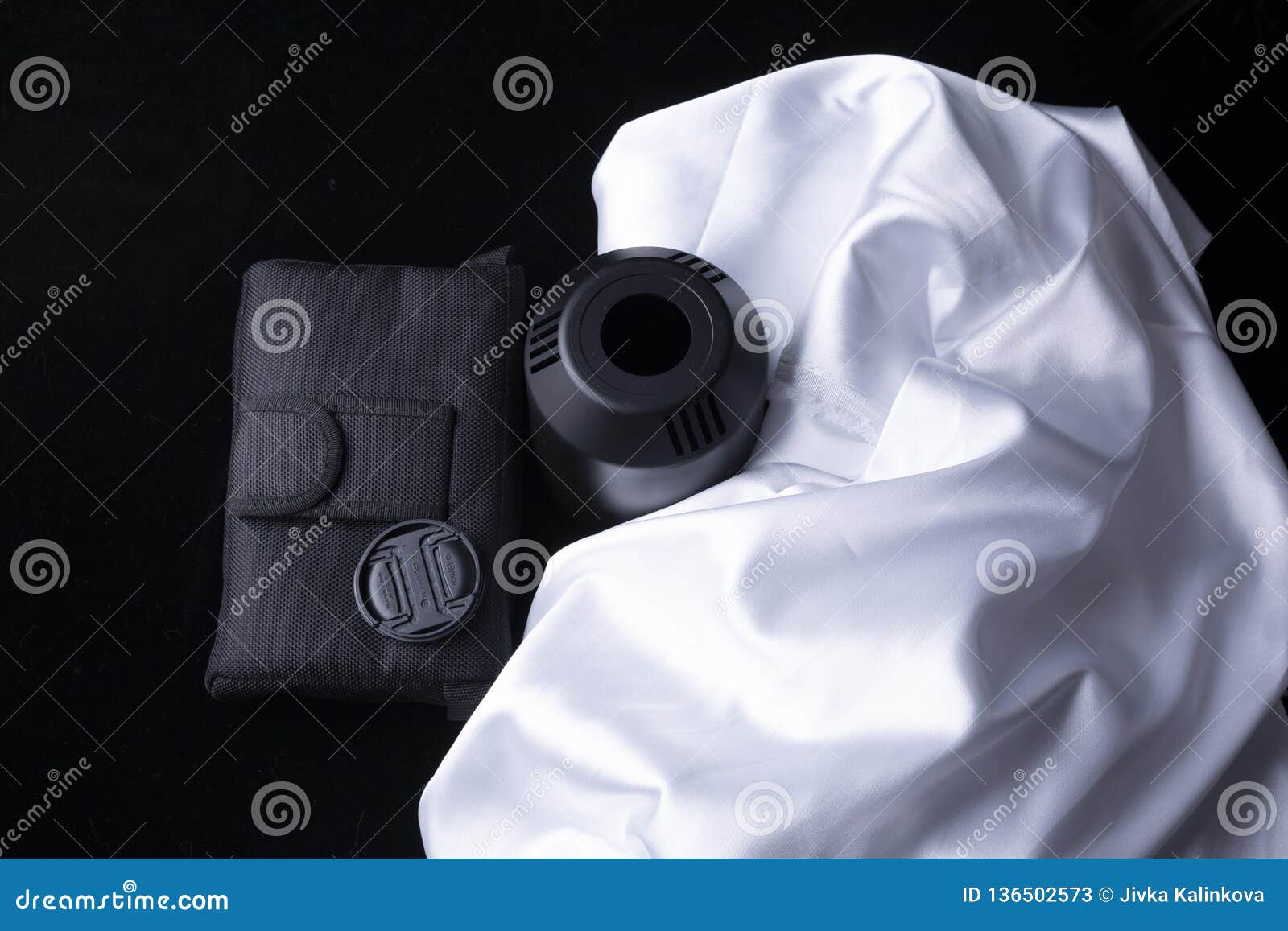 Black Background with Black Plastic Objects Stock Image - Image of ...