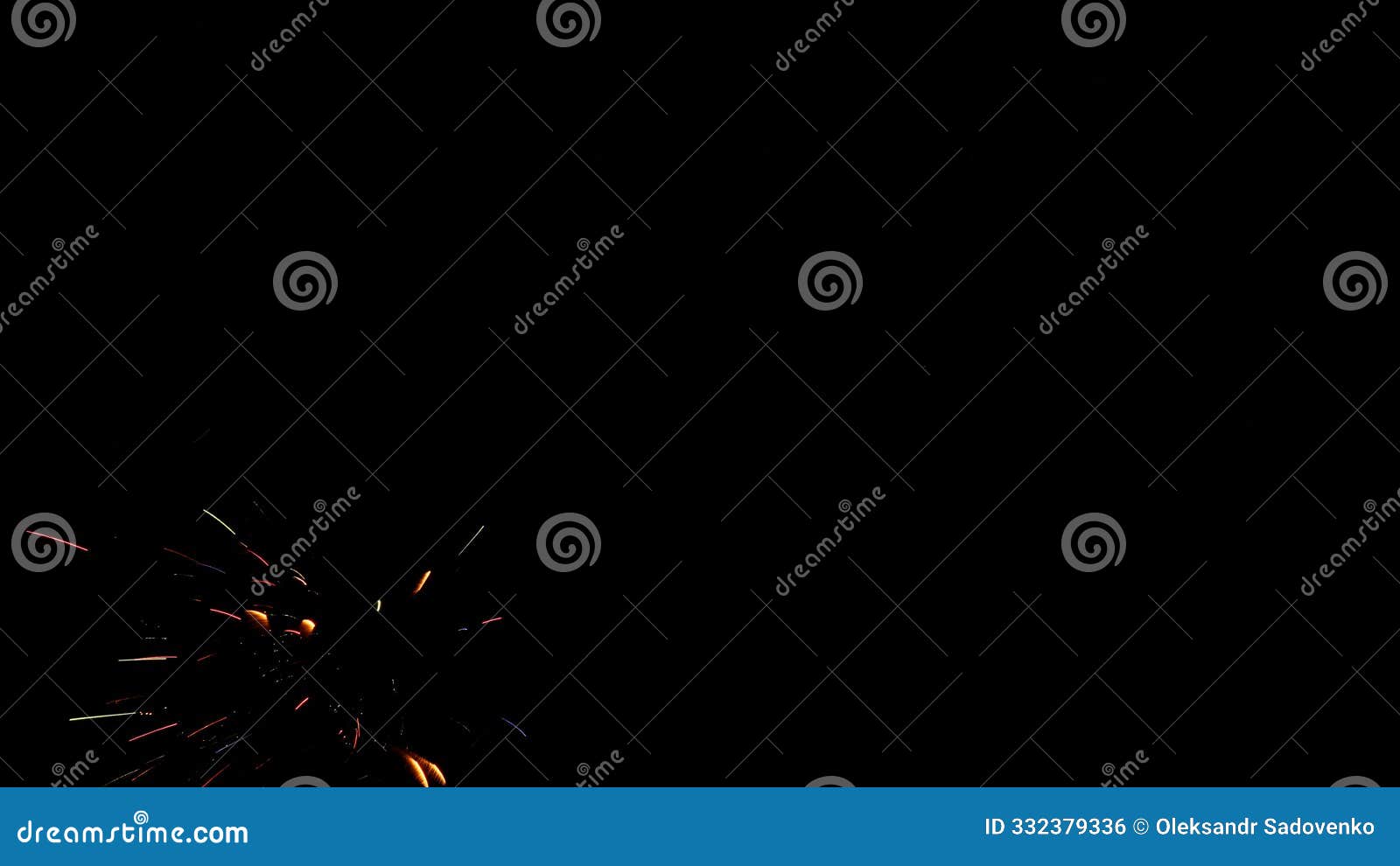 Pattern of Fireworks in the Evening Sky Stock Photo - Image of blot ...