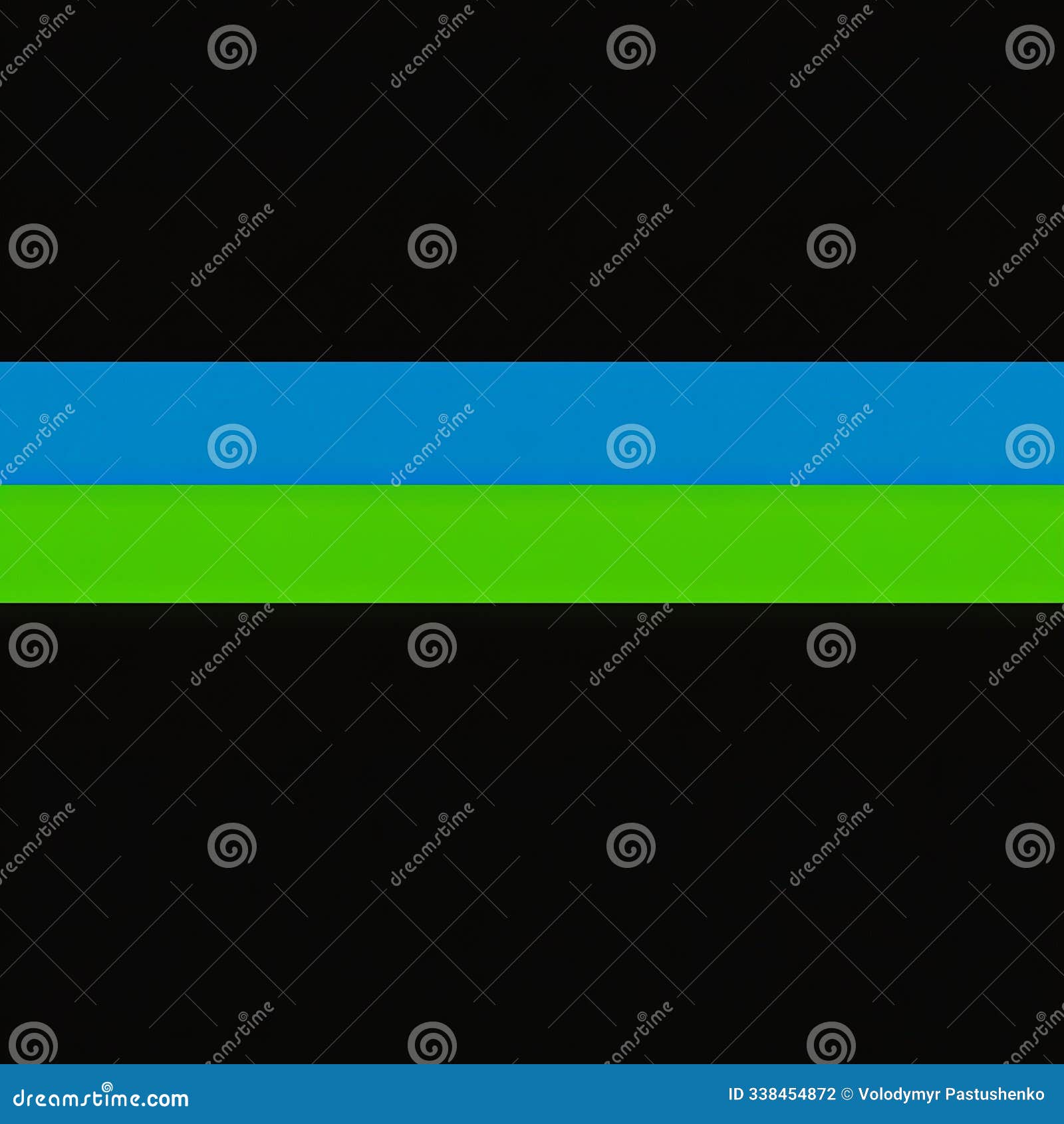 A Black Background with a Blue and Green Stripe Stock Photo - Image of ...