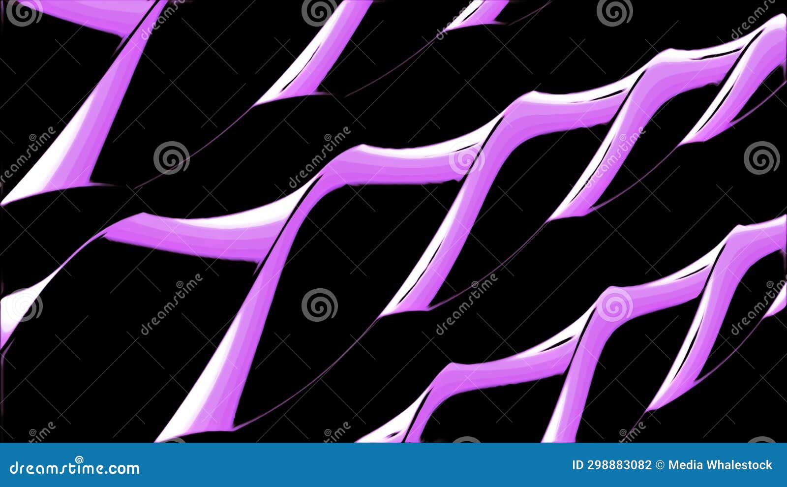 Black Background with Blue and Pink Lines. Design Stock Illustration ...