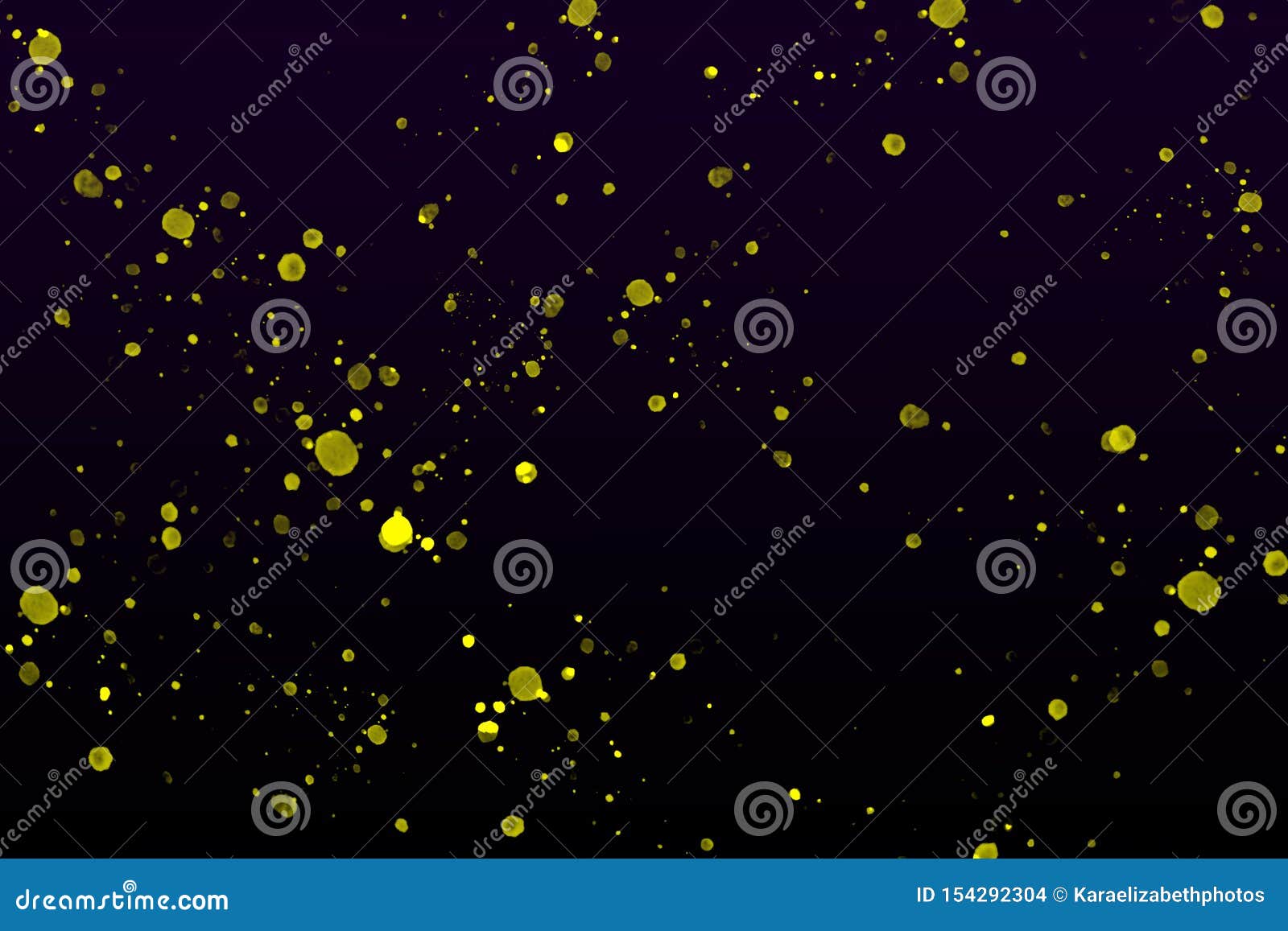 Black Background with a Bright Yellow Paint Splatter Effect Stock ...