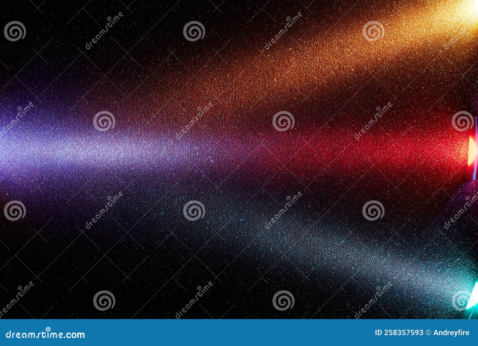 On a Black Background, a Broad Background, Multi-colored Wide Beams of ...