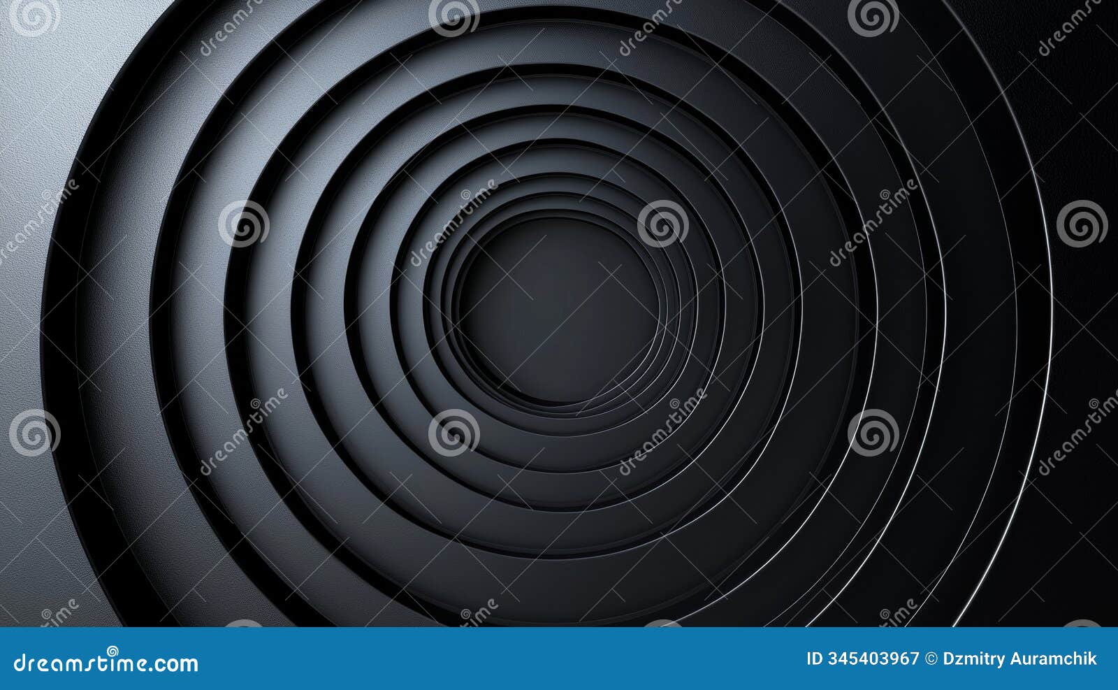 Black Background with Circle Lines Pattern Featuring Modern Shiny Black ...