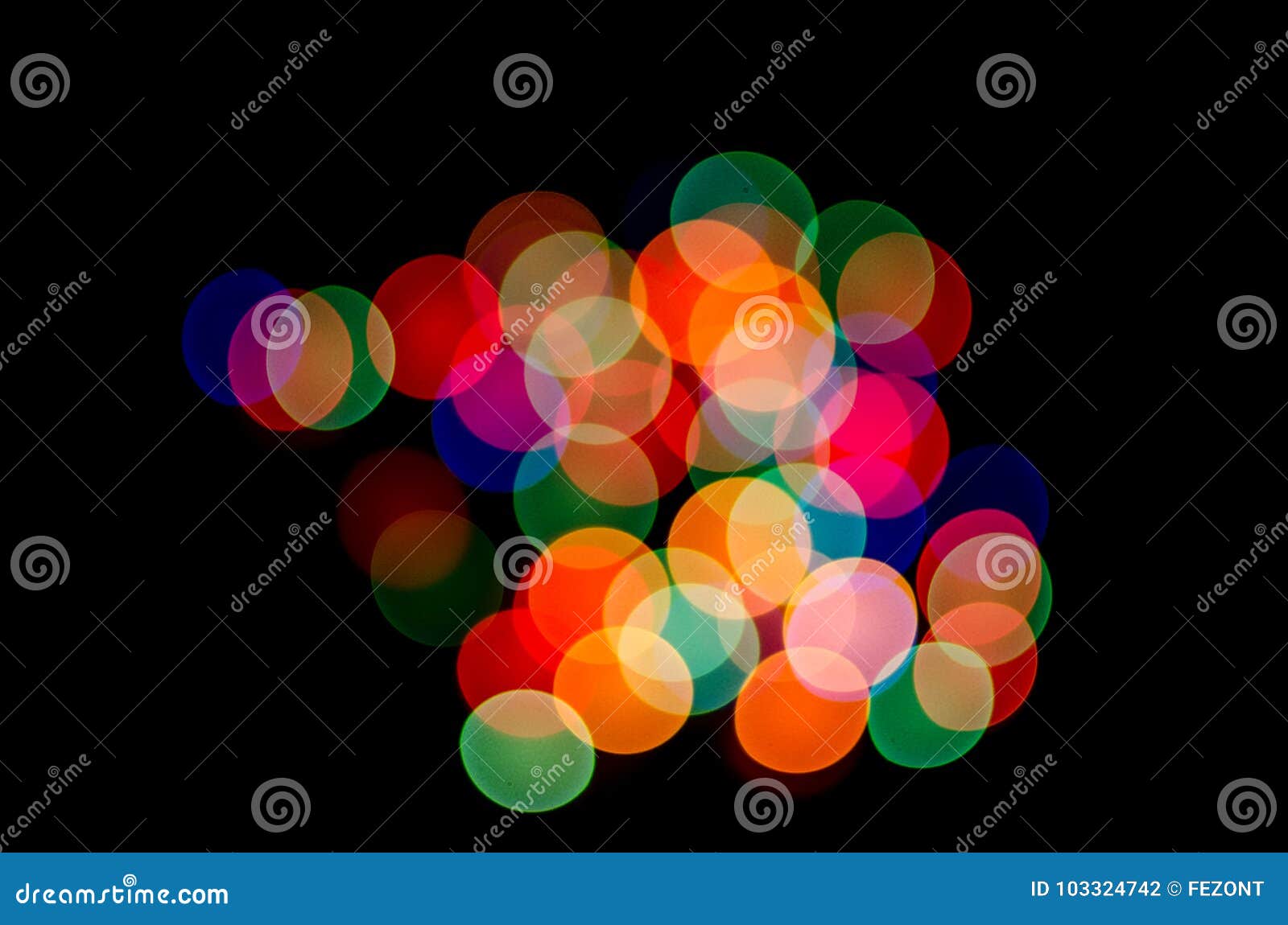 Black Background Colorful Lights Stock Photo - Image of colour ...