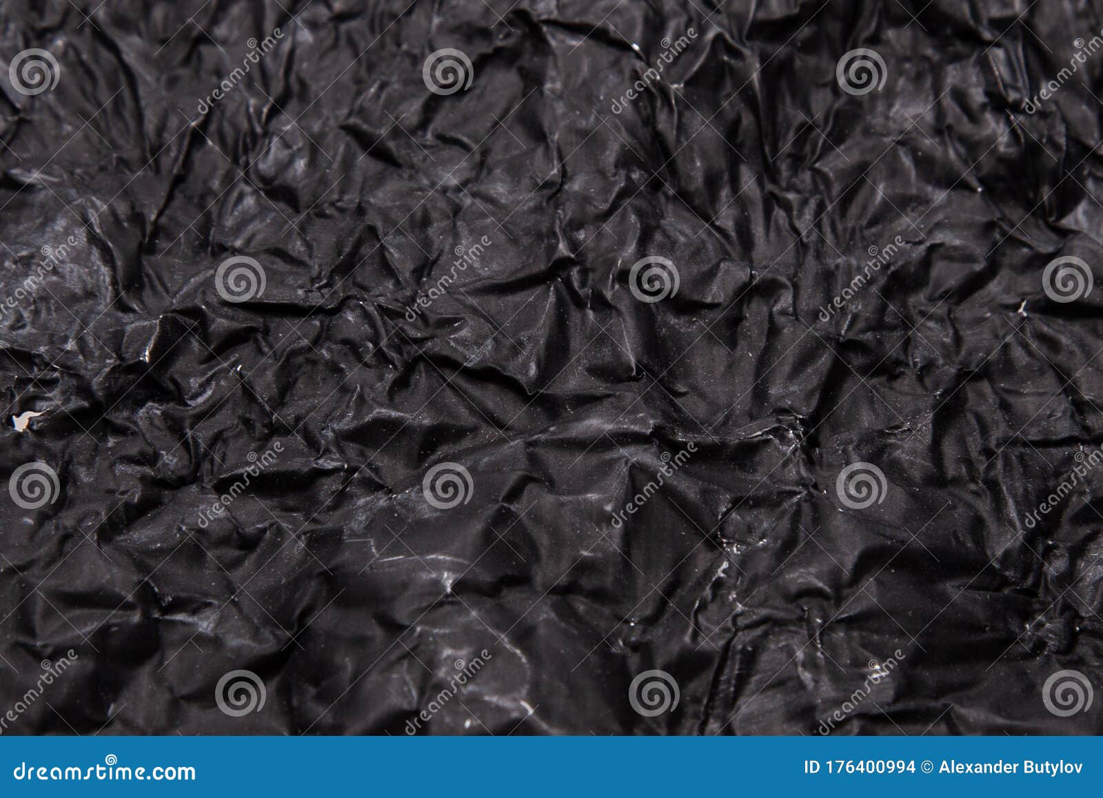 Black Background. a Crumpled Texture Stock Photo - Image of crumpled ...