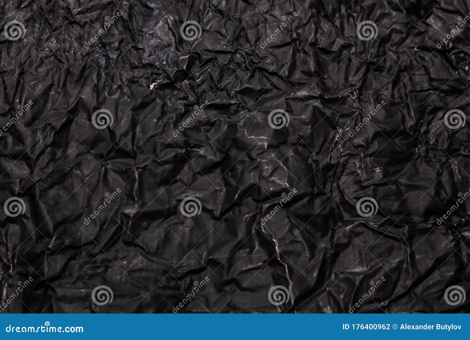 Black Background. a Crumpled Texture Stock Photo - Image of object ...