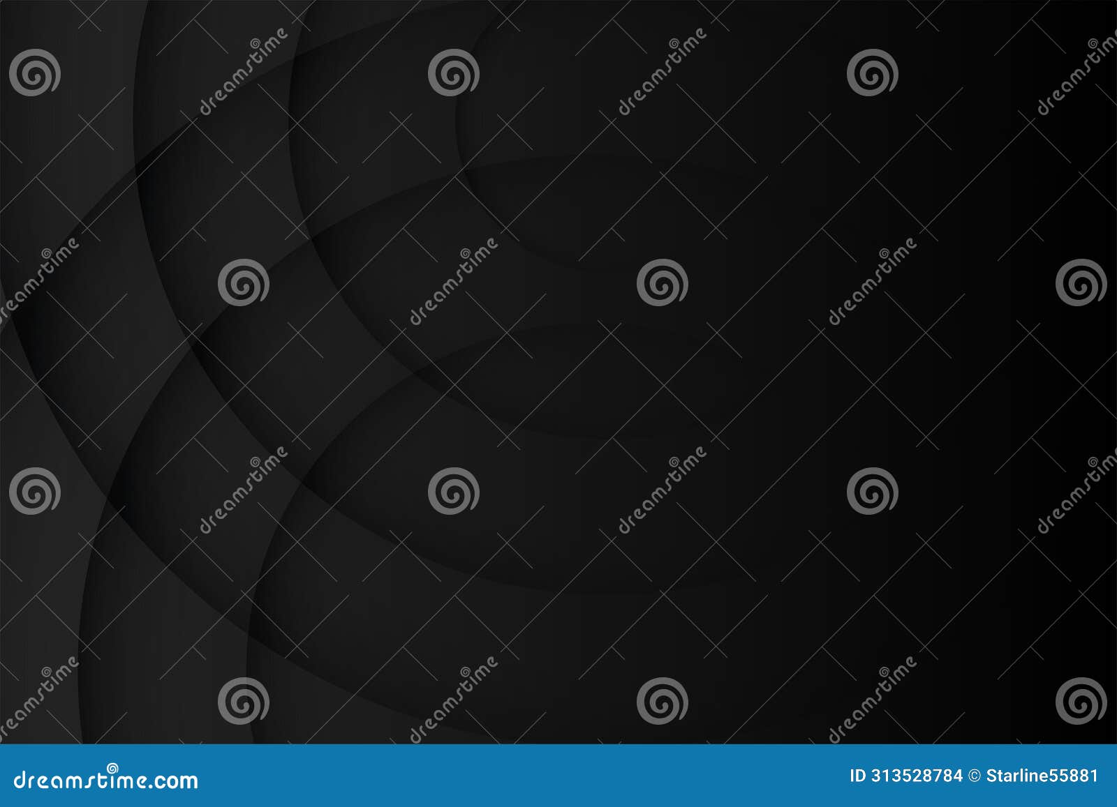 Black Background with Curve Shadow Effect Lines Stock Vector ...