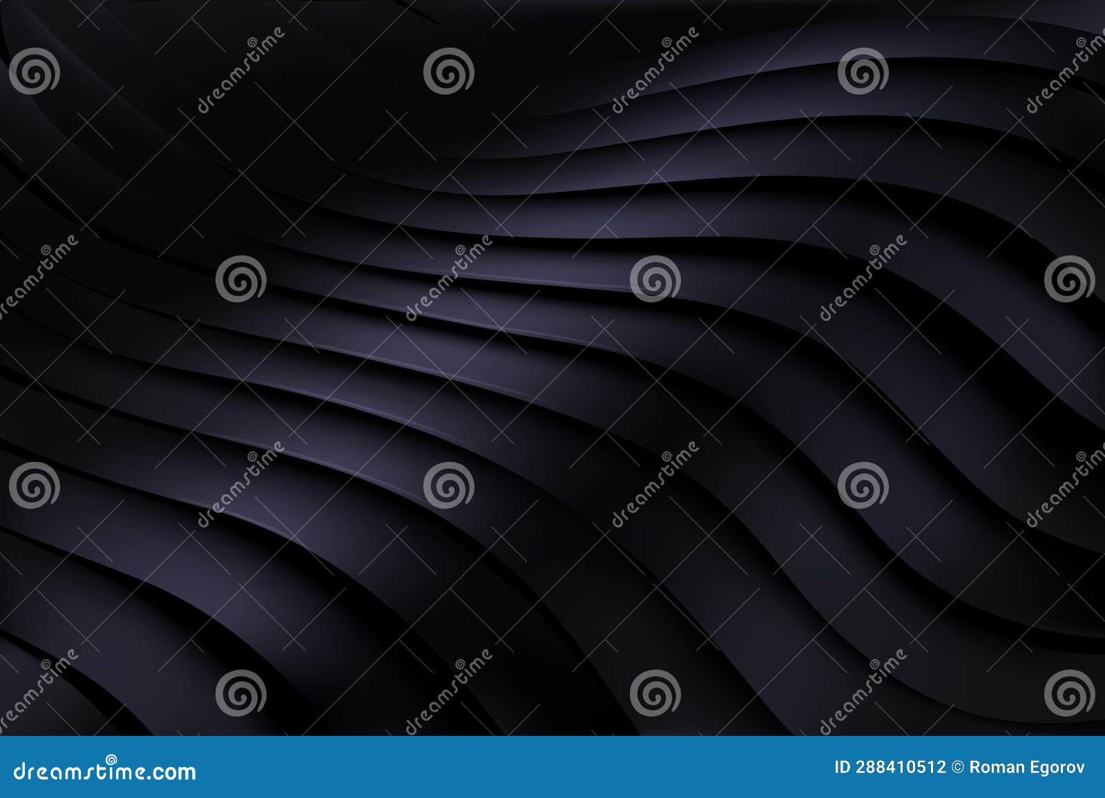Black Background. 3D Abstract Architecture Wallpaper. Geometry Cover. Wavy Texture. Ripple ...