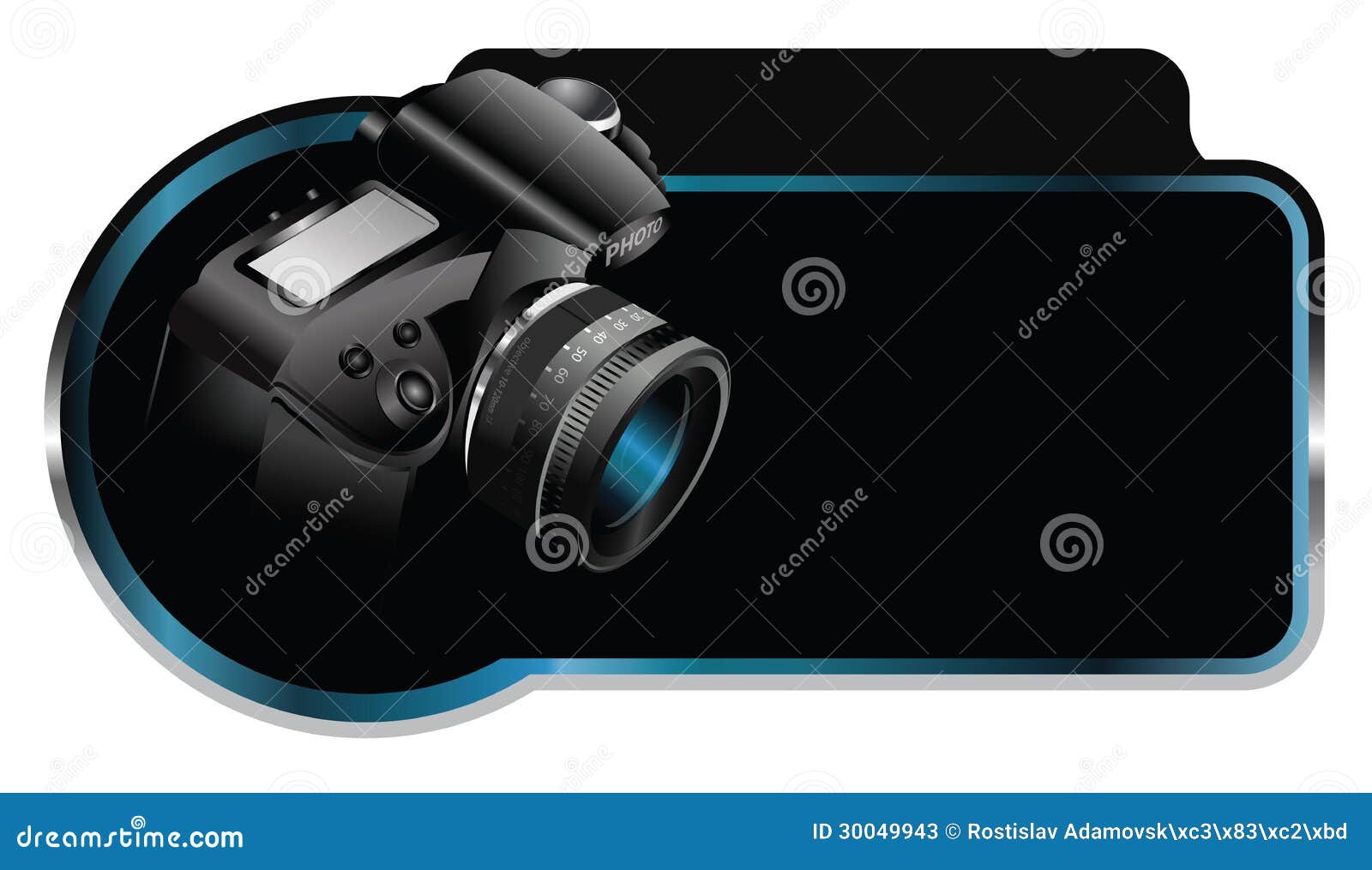 Vector Background Element with Camera Stock Illustration - Illustration ...