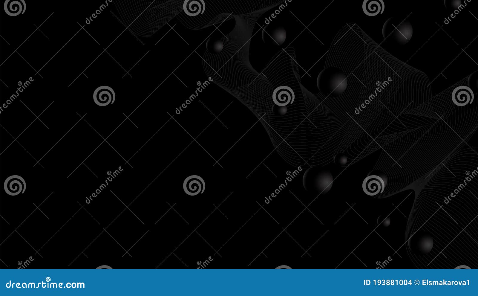 Black Background with an Empty Space for Text or Image. Vector ...